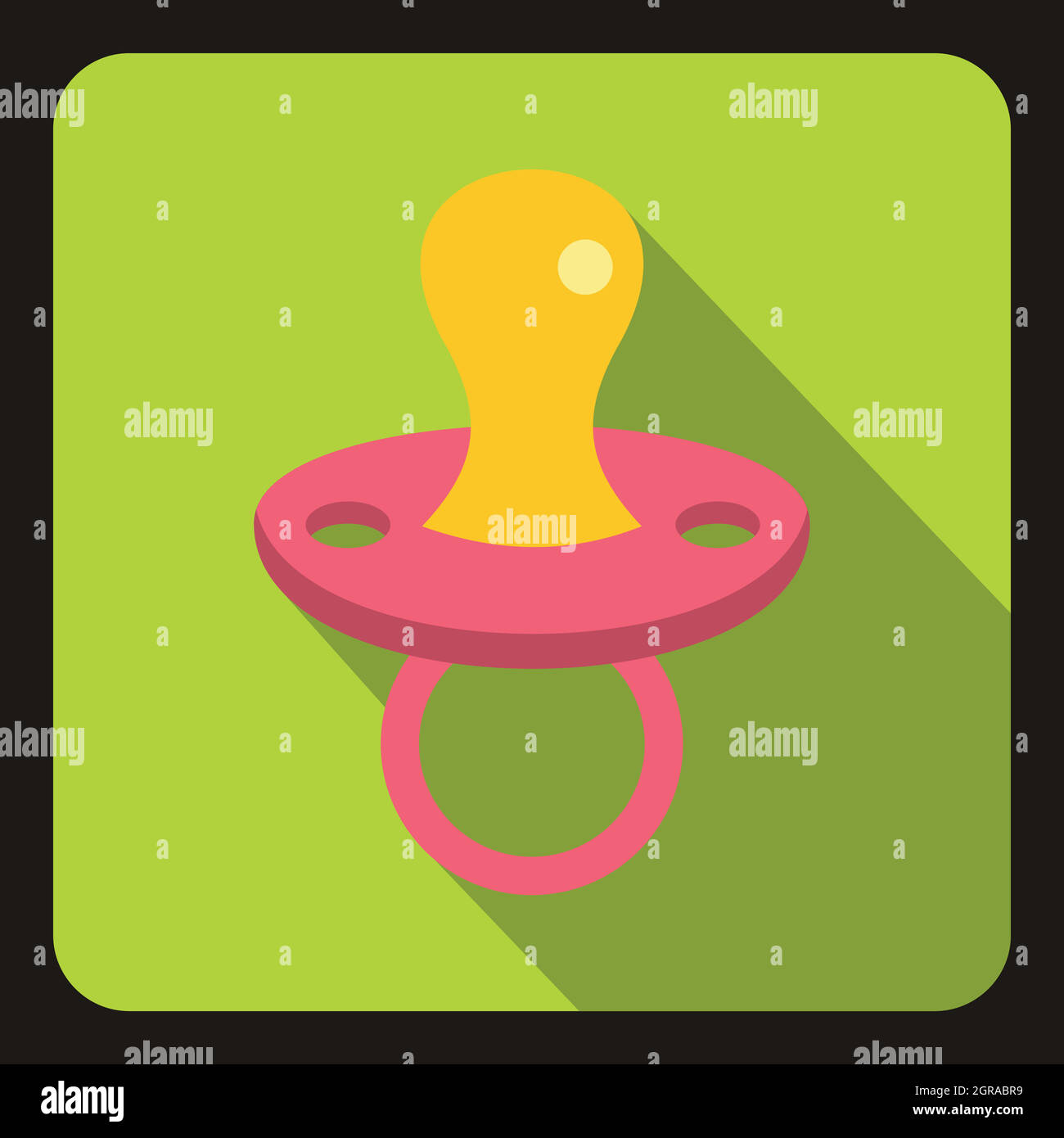 White yellow pacifier on Stock Vector Images - Alamy