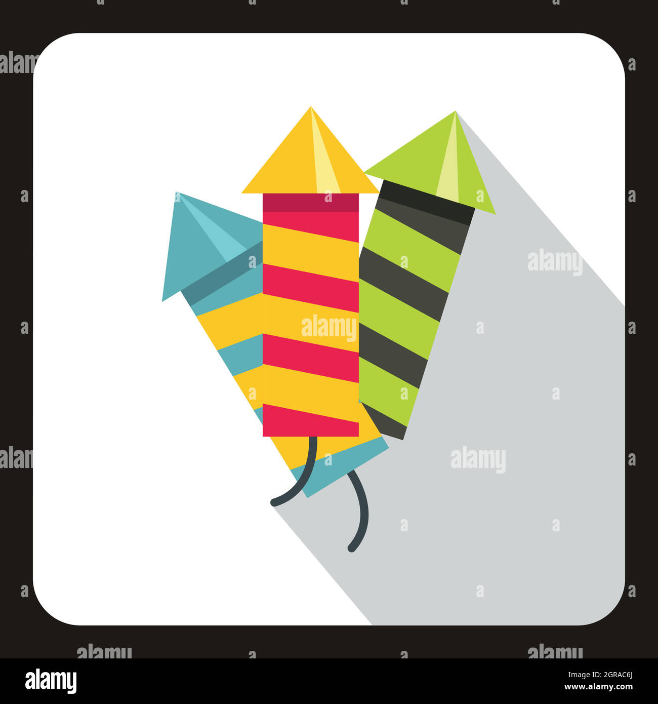 Party poppers icon, flat style Stock Vector Image & Art - Alamy