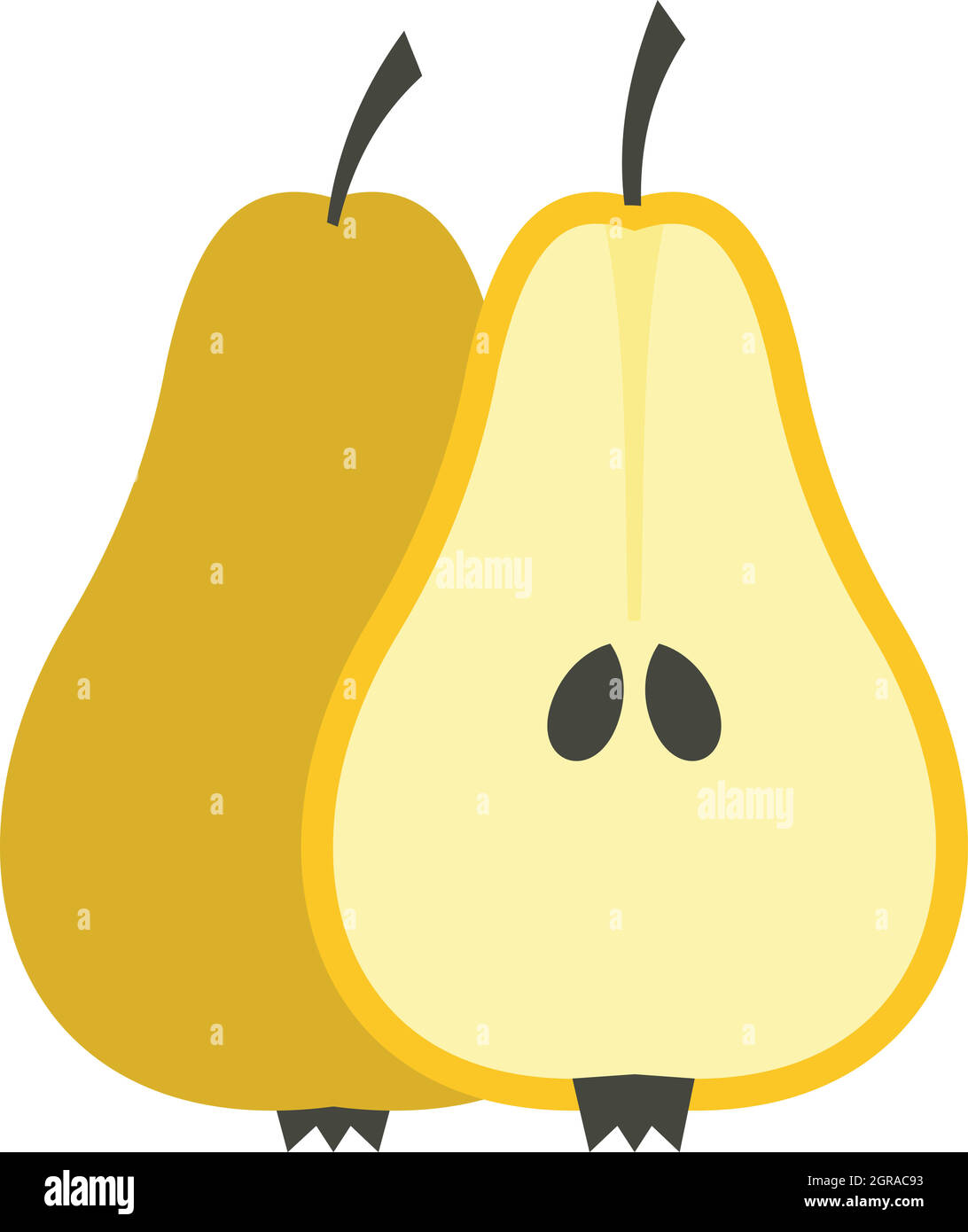 Symbol pear Stock Vector Images - Alamy