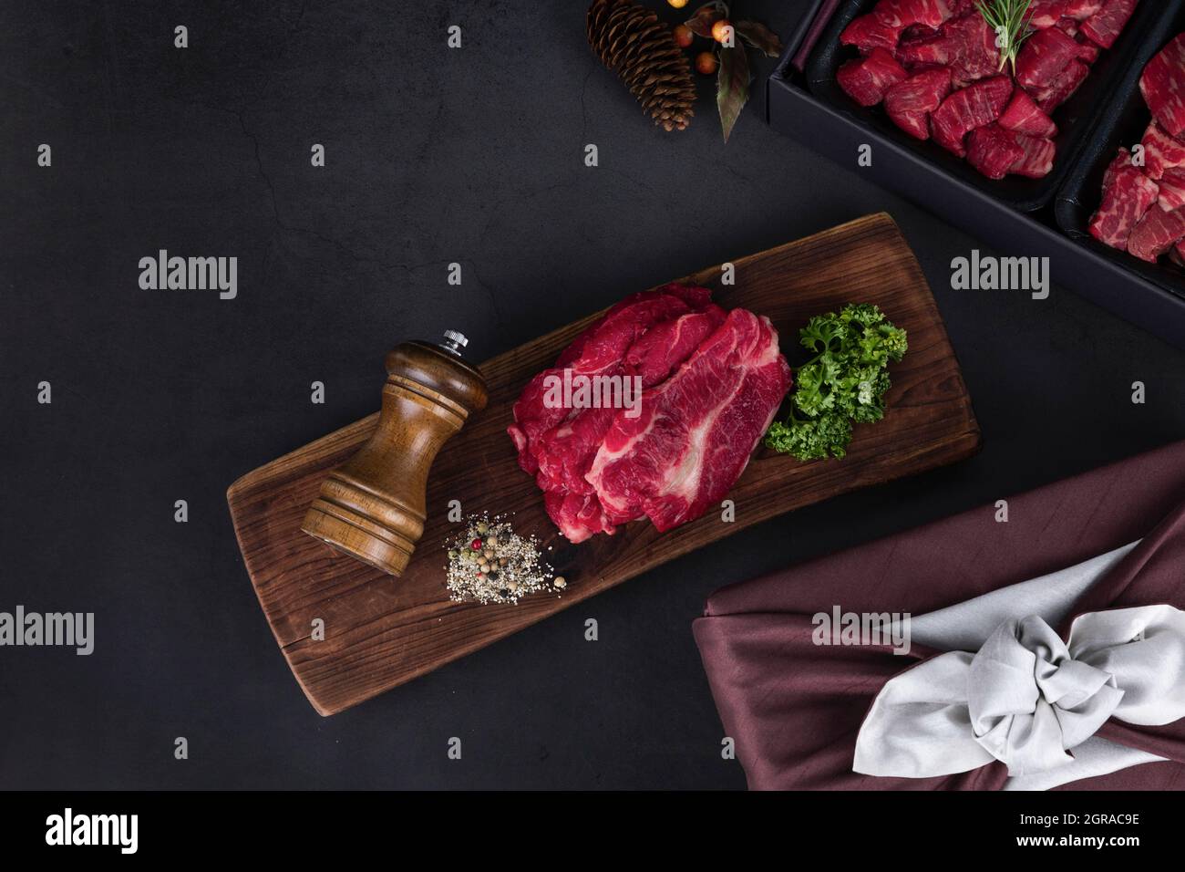 beef gift set for holidays, typical Korean holiday pack Stock Photo - Alamy
