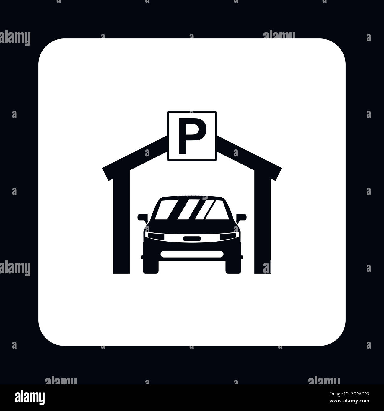 Car parking icon, simple style Stock Vector Image & Art - Alamy