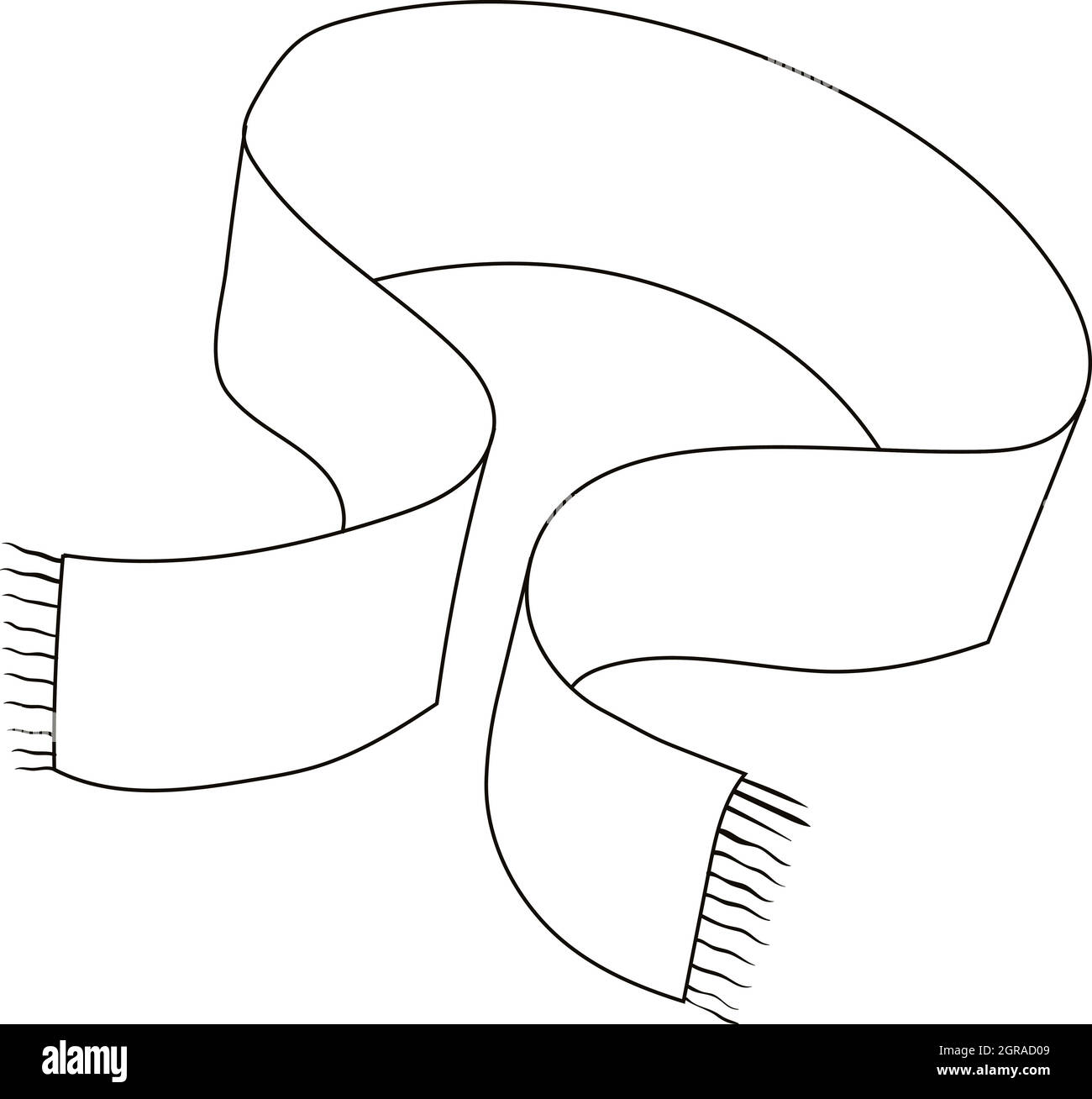 Winter scarf icon, outline style Stock Vector Image & Art - Alamy