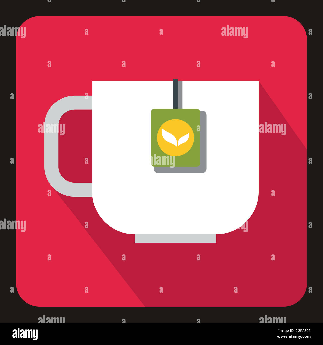 Mug tea bag steam Stock Vector Images - Alamy