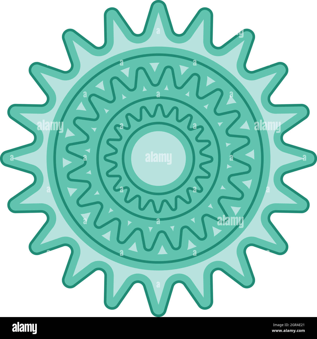 Bicycle sprocket icon, cartoon style Stock Vector Image & Art - Alamy