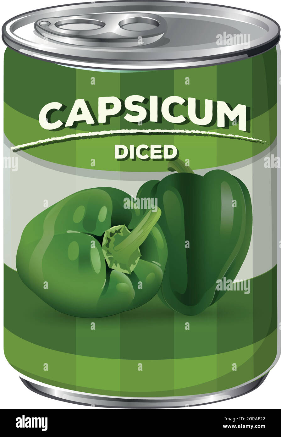 Capsicum cooking Stock Vector Images - Alamy