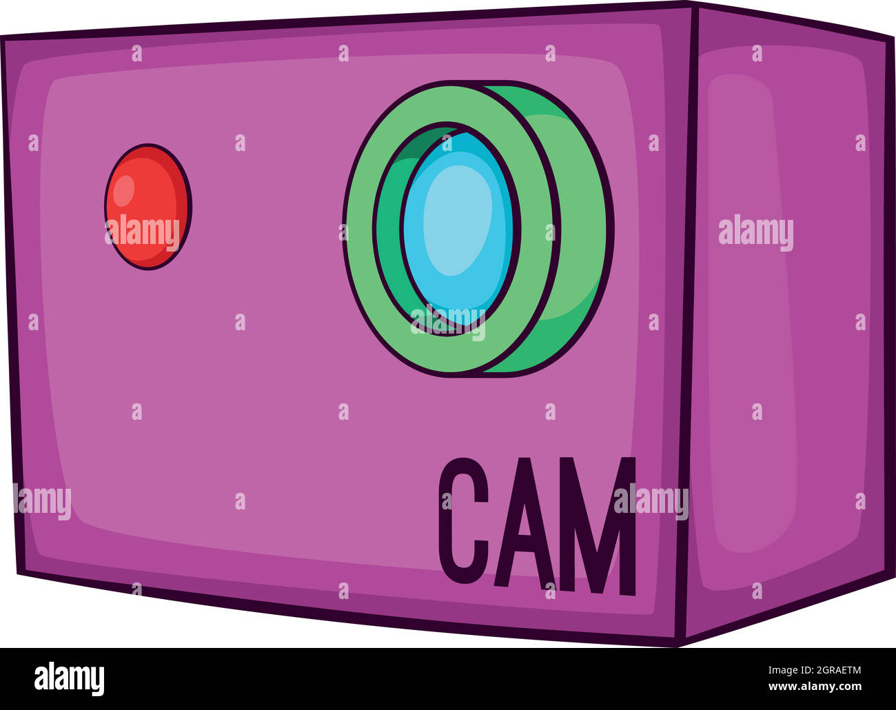 Action video digital camera icon, cartoon style Stock Vector Image ...