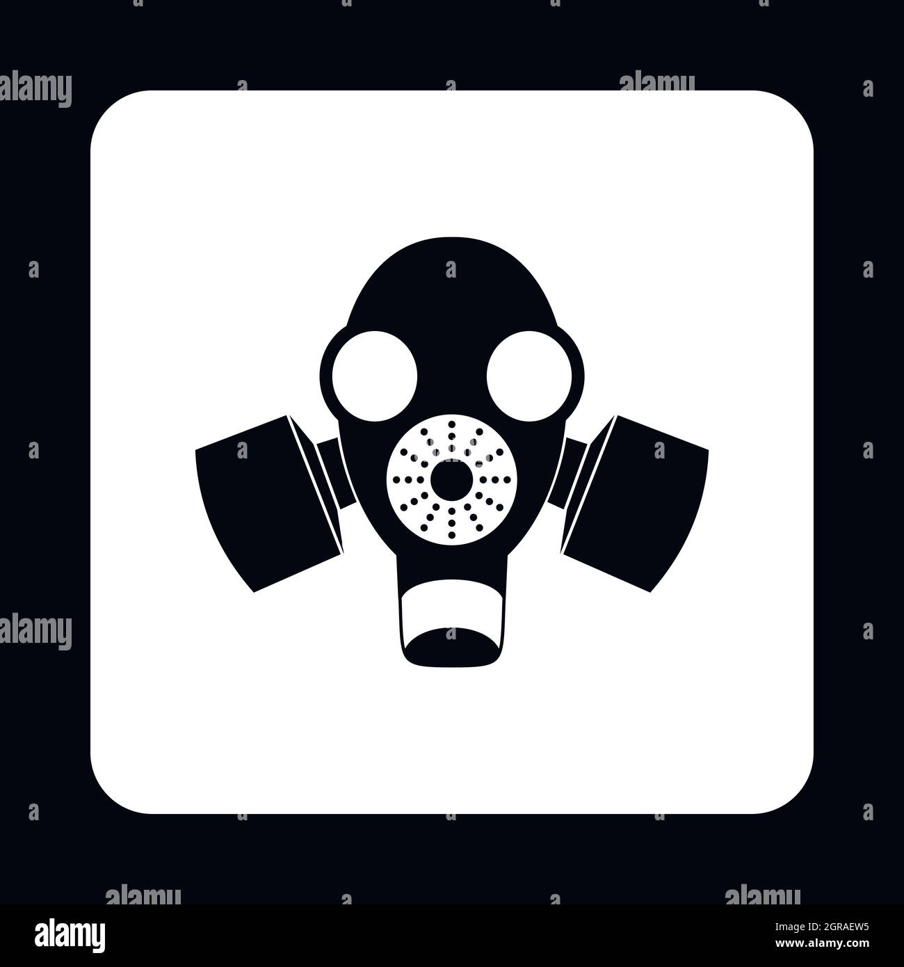 Gas mask icon, simple style Stock Vector Image & Art - Alamy