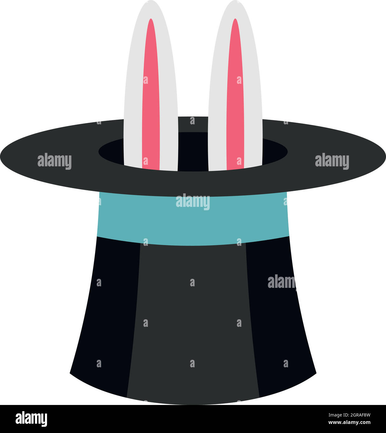 Rabbit in hat icon hi-res stock photography and images - Alamy