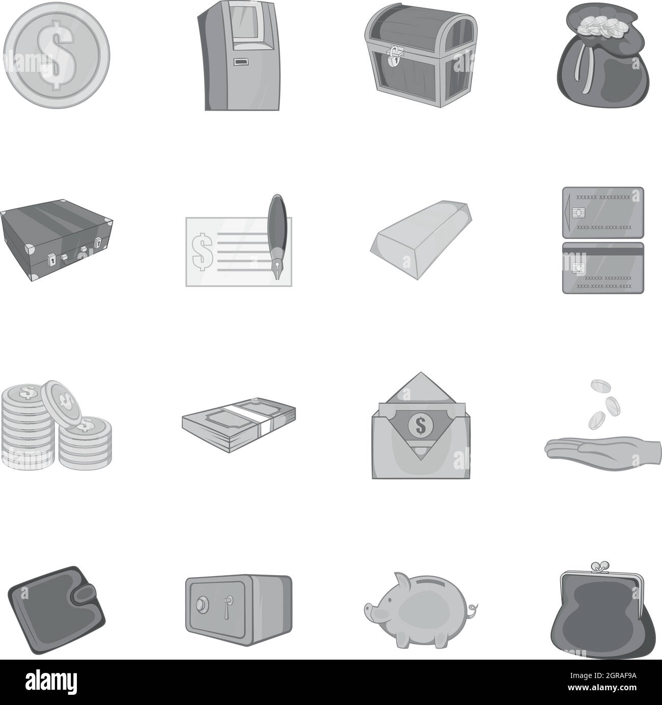 Internet banking icons in Cut Out Stock Images & Pictures - Alamy