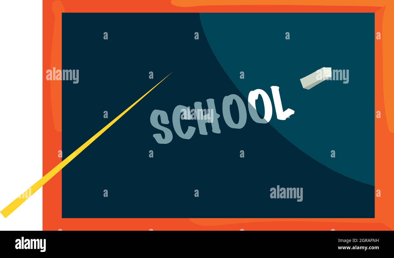 School blackboard cartoon illustration Stock Vector Images - Alamy