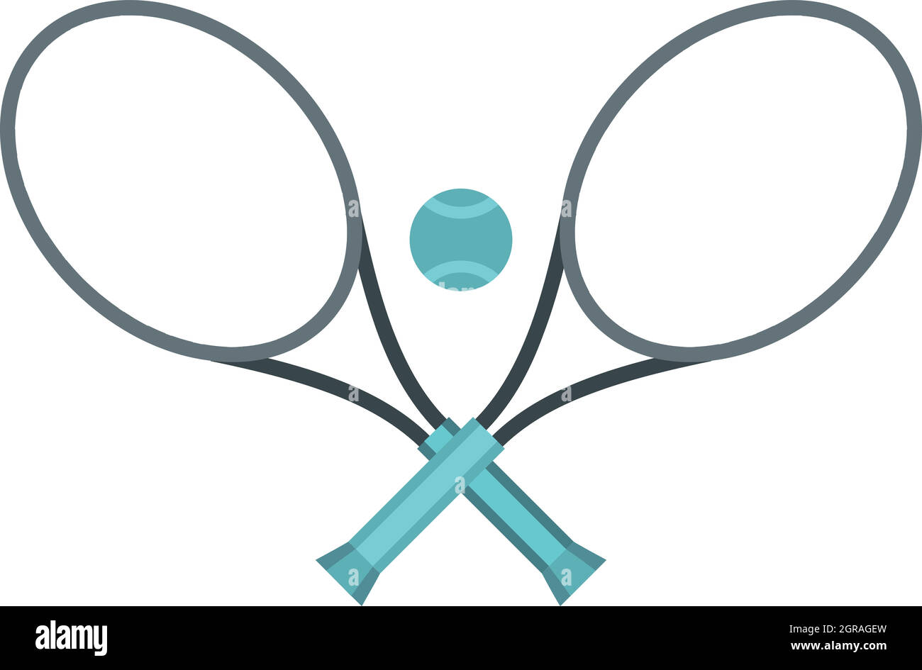 Tennis racket and ball icon, flat style Stock Vector Image & Art - Alamy