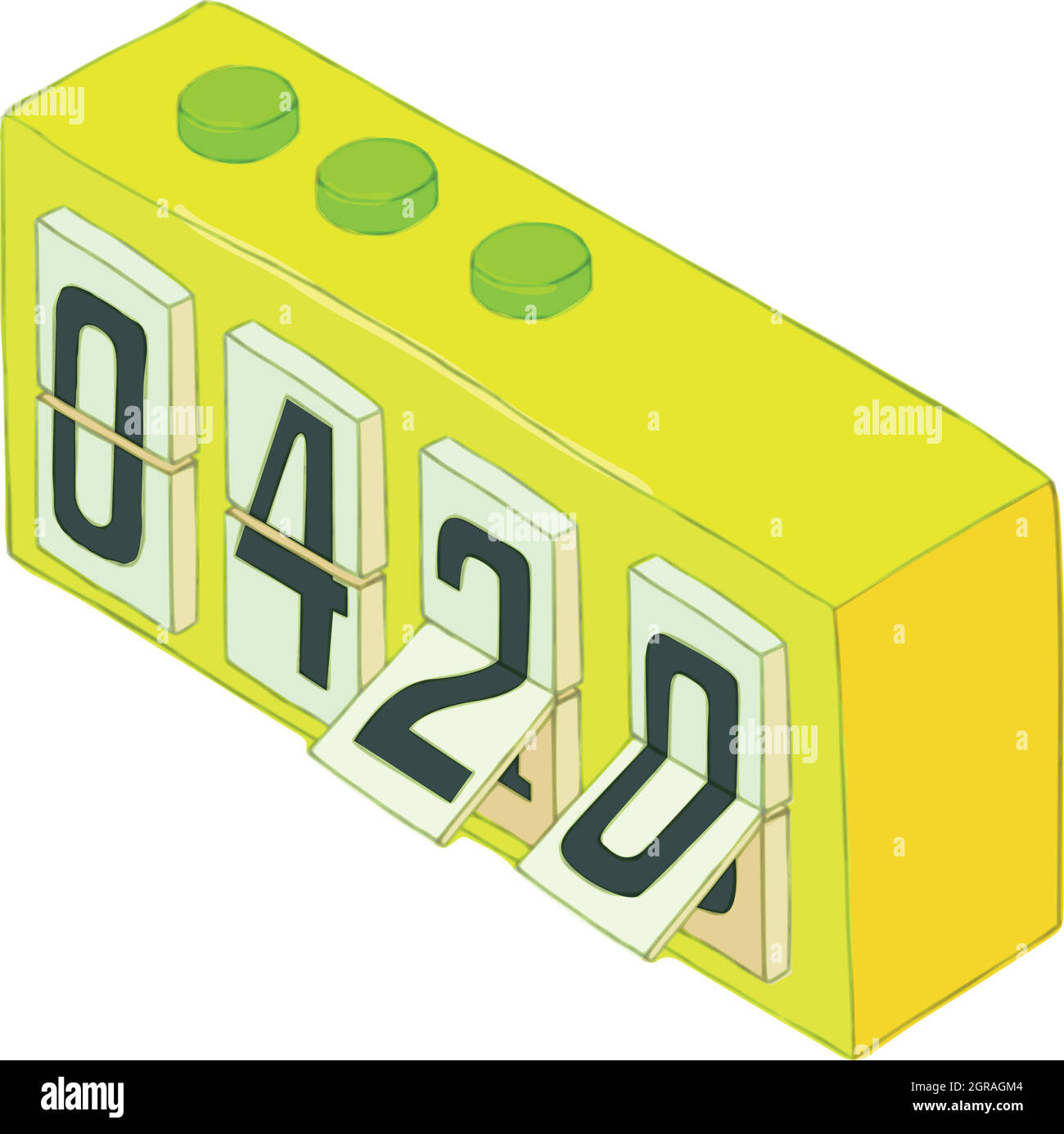 Counter four twenty icon, cartoon style Stock Vector Image & Art - Alamy