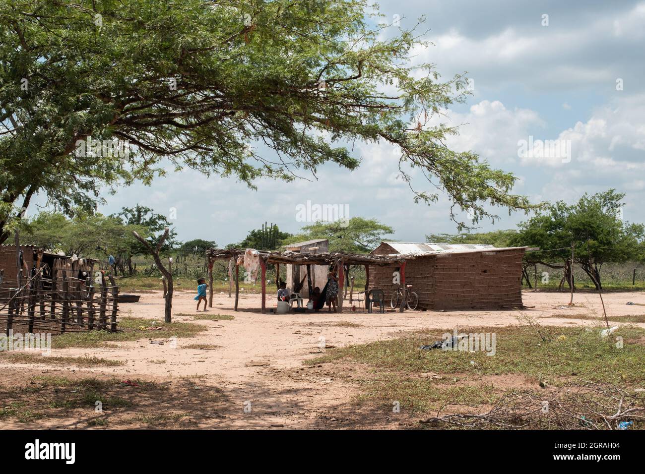 Mayapo, Colombia. 26th Sep, 2021. A small house that was built with ...