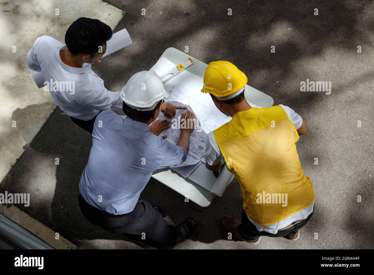 Male head (aerial view) hi-res stock photography and images - Alamy