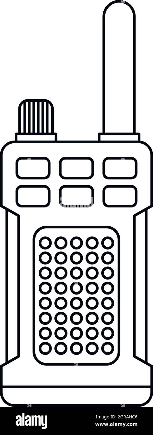 Hand scanner icon outline Stock Vector Images - Alamy