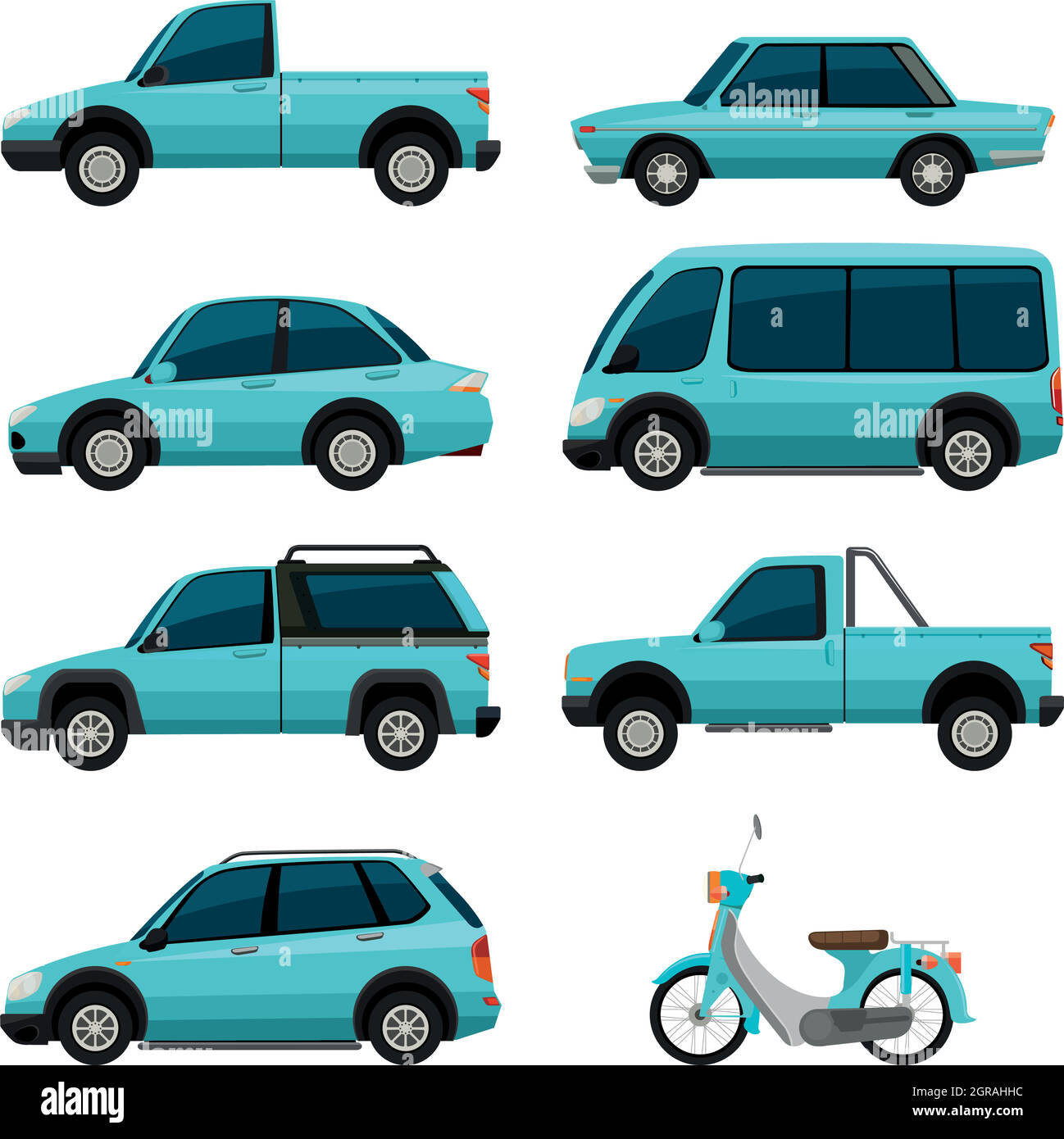 Blue light car Stock Vector Images - Alamy