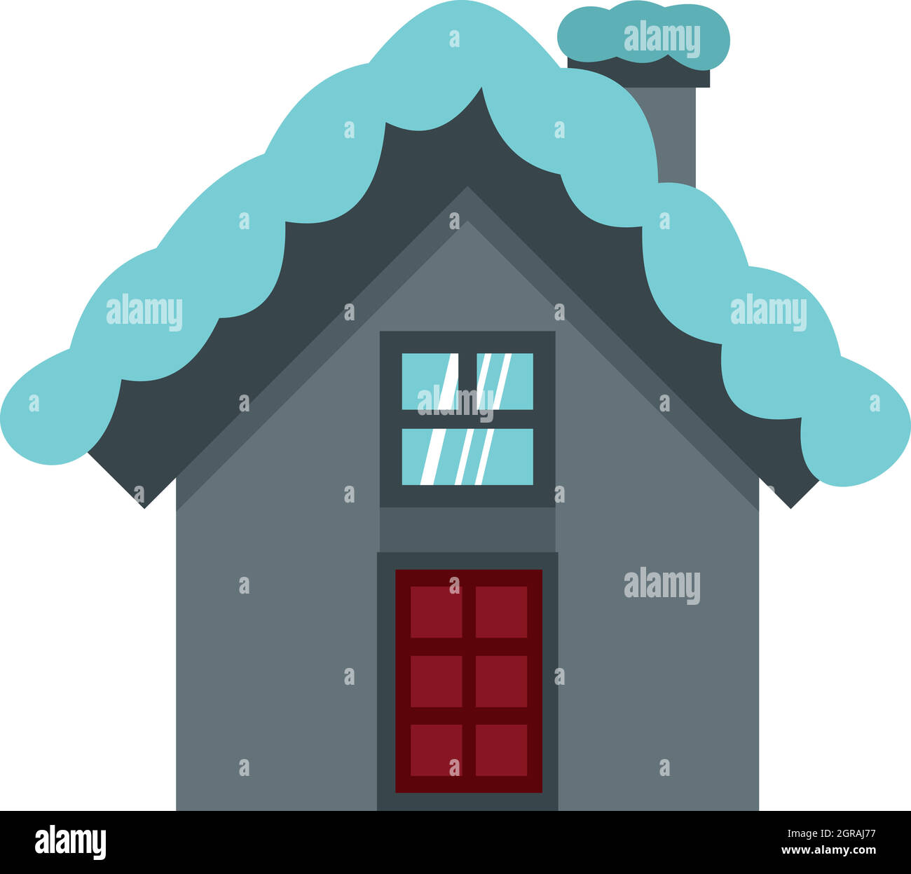 Mansion house on blue Stock Vector Images - Alamy