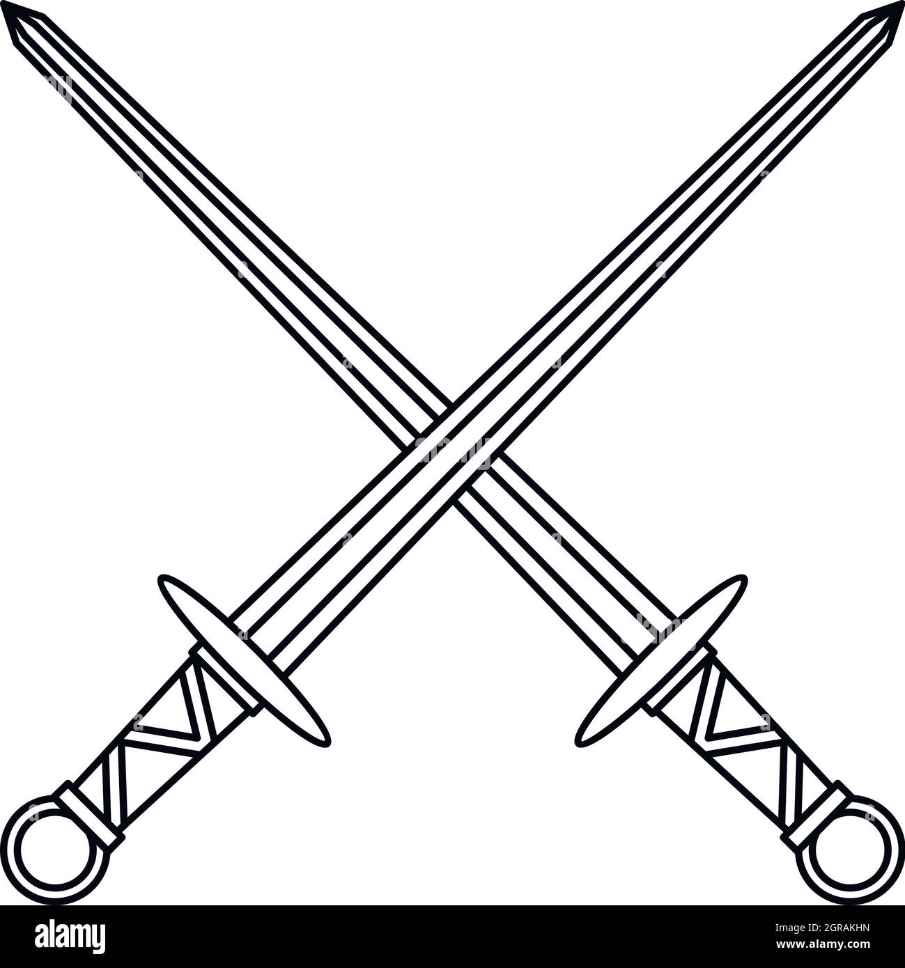 Roman swords Stock Vector Images - Alamy