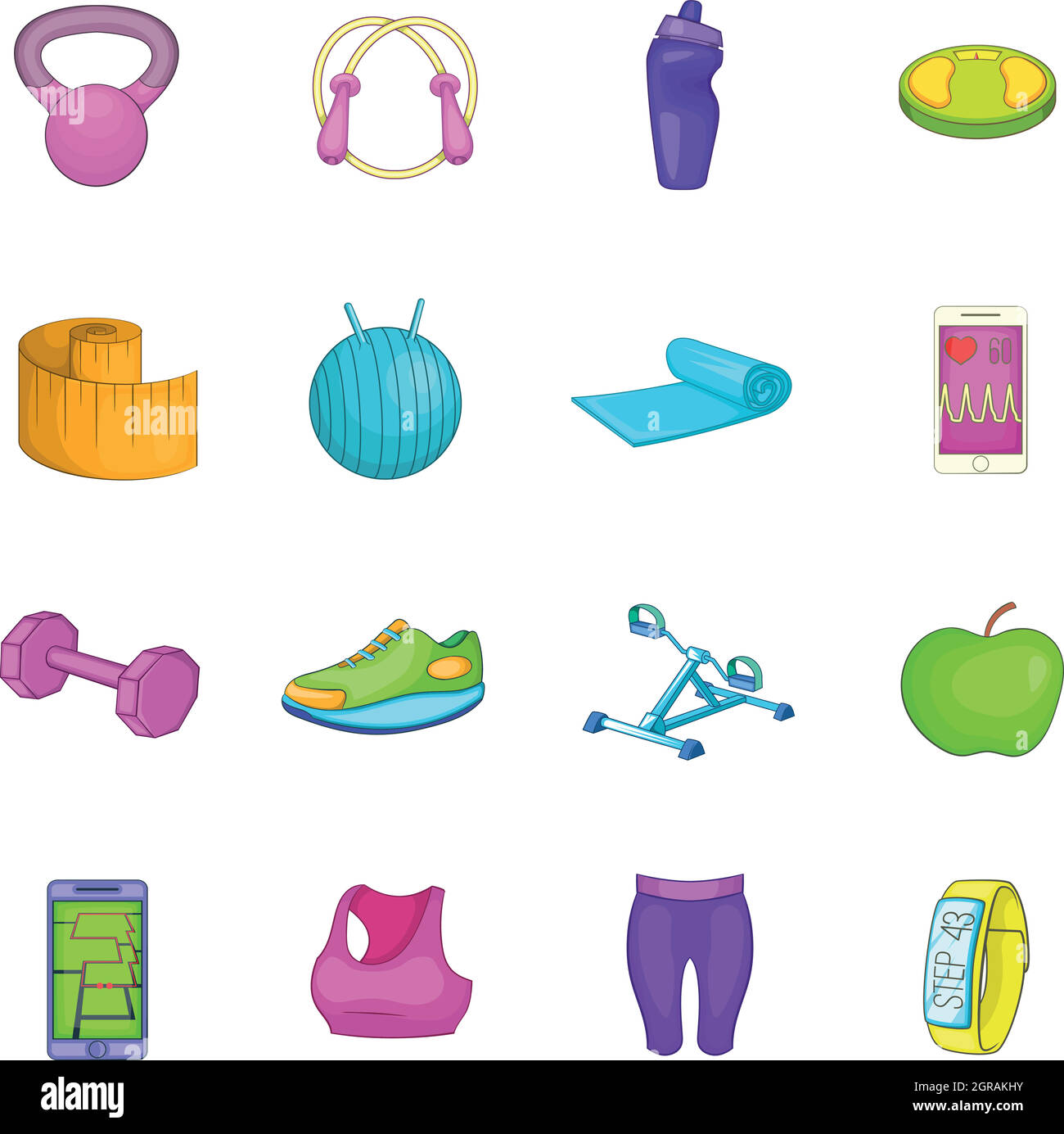 Healthy lifestyle icons set Stock Vector Image & Art - Alamy