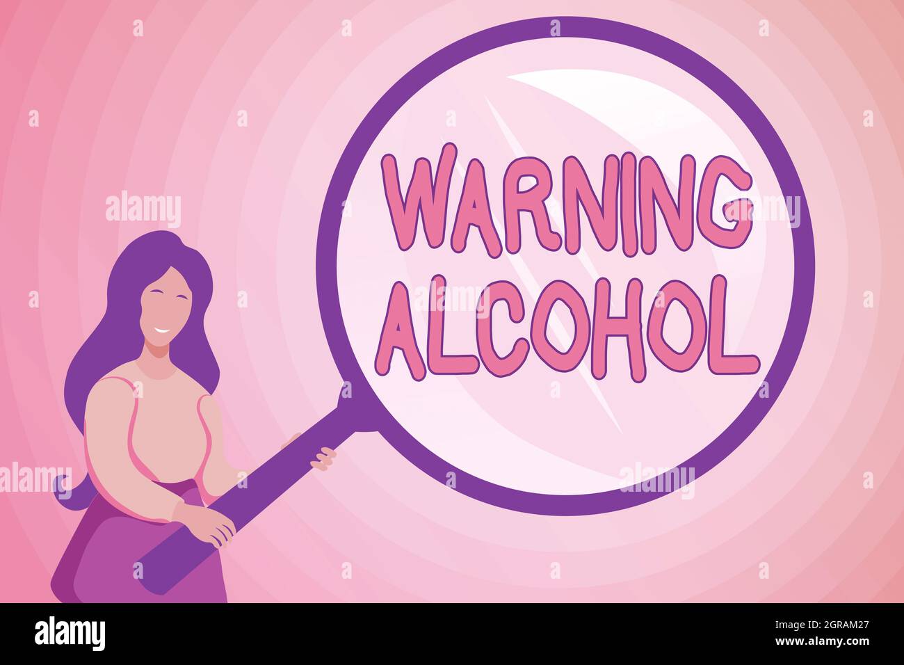 Inspiration showing sign Warning Alcohol. Word Written on messages ...