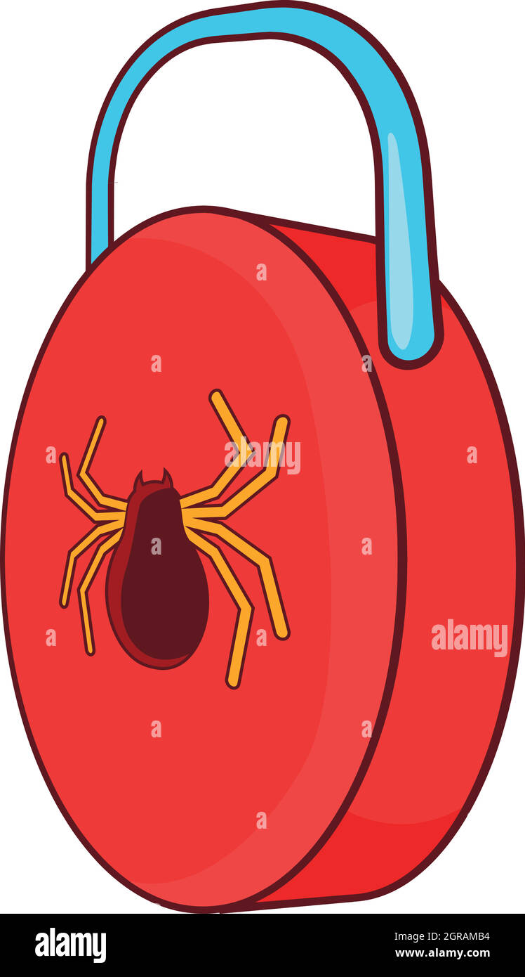 Virus protection sign icon, cartoon style Stock Vector Image & Art - Alamy