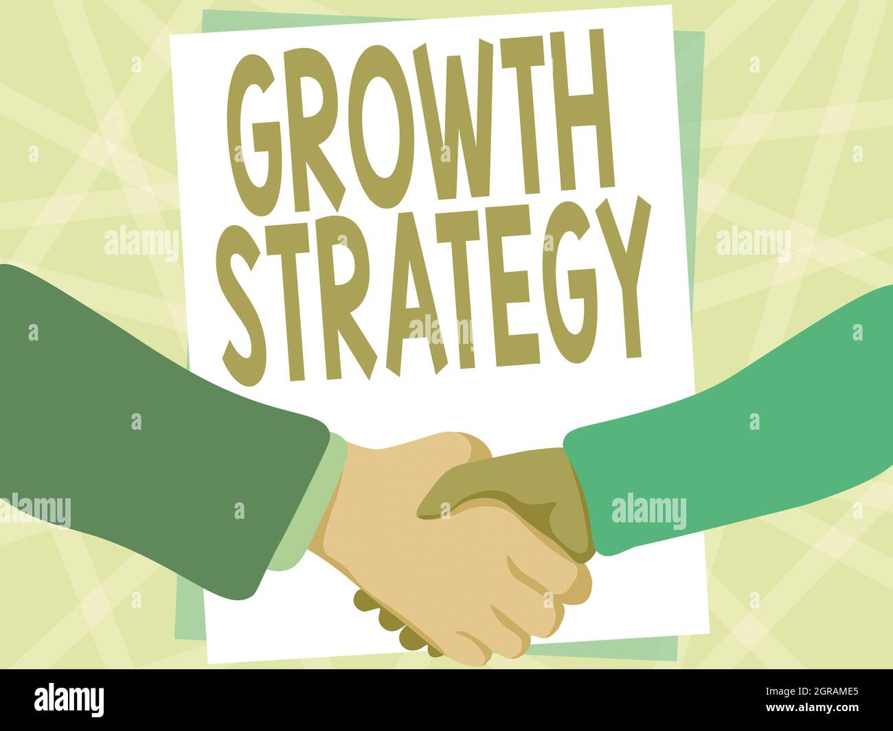 Sign displaying Growth Strategy. Business concept Strategy aimed at ...