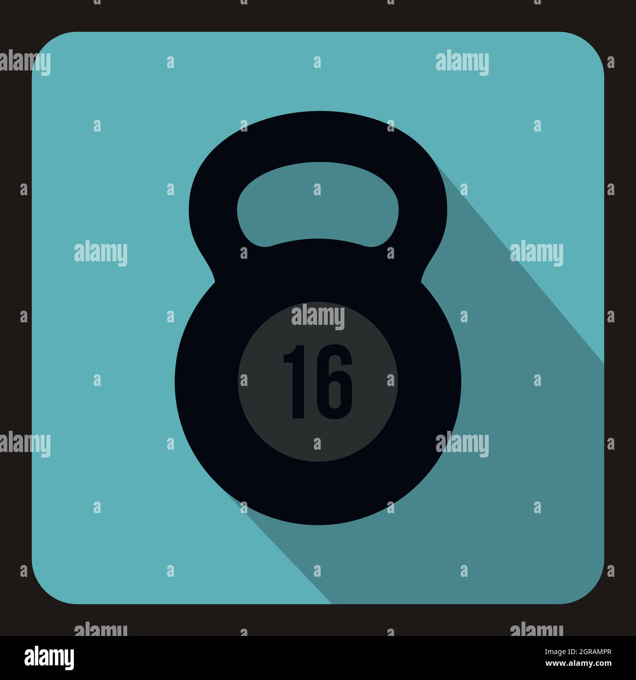 Weight sixteen pounds icon, flat style Stock Vector Image & Art - Alamy