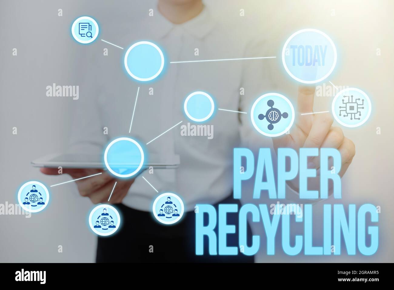 Handwriting text Paper Recycling. Business showcase Using the waste ...