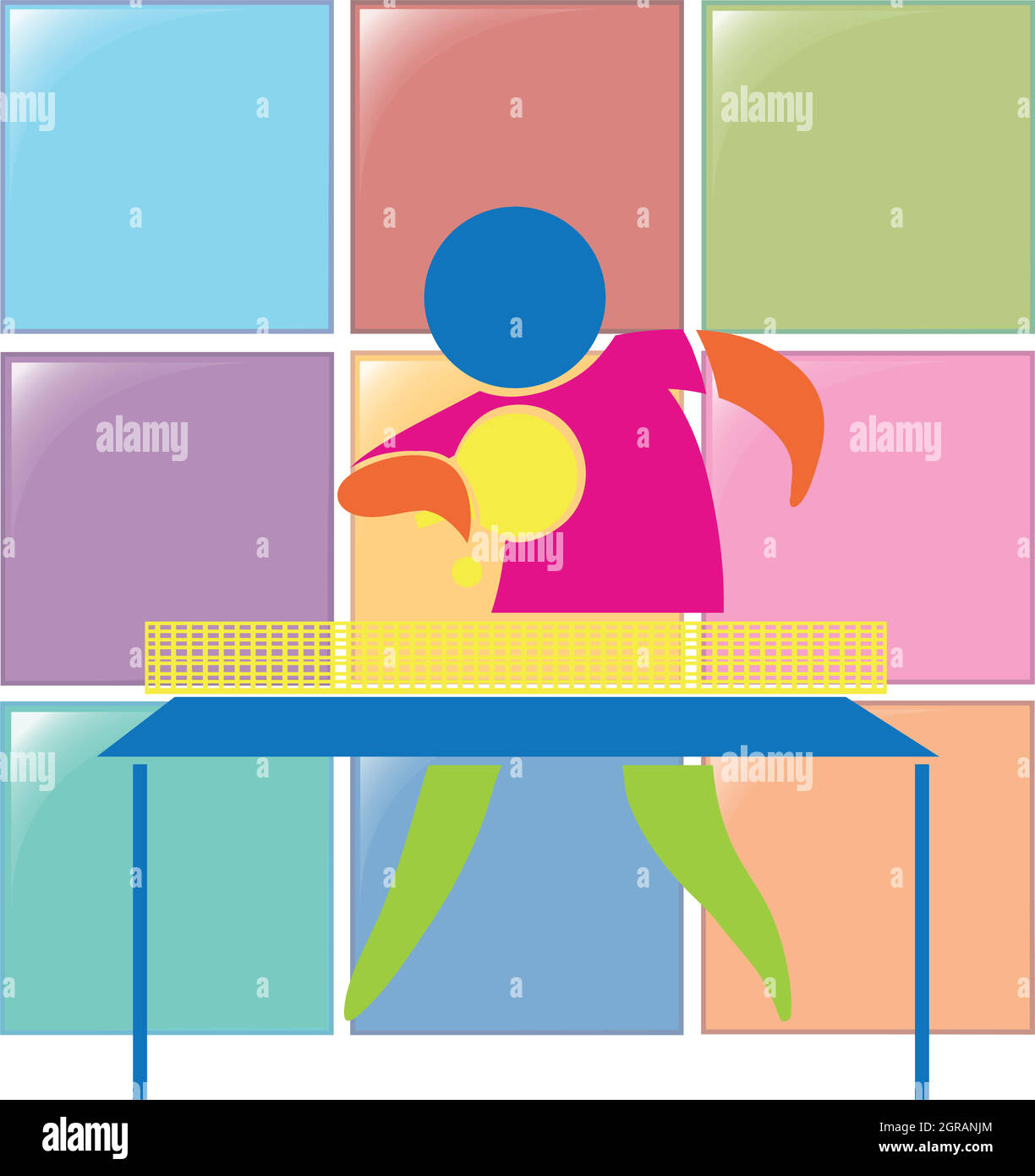 Table tennis icon in colors Stock Vector Image & Art - Alamy