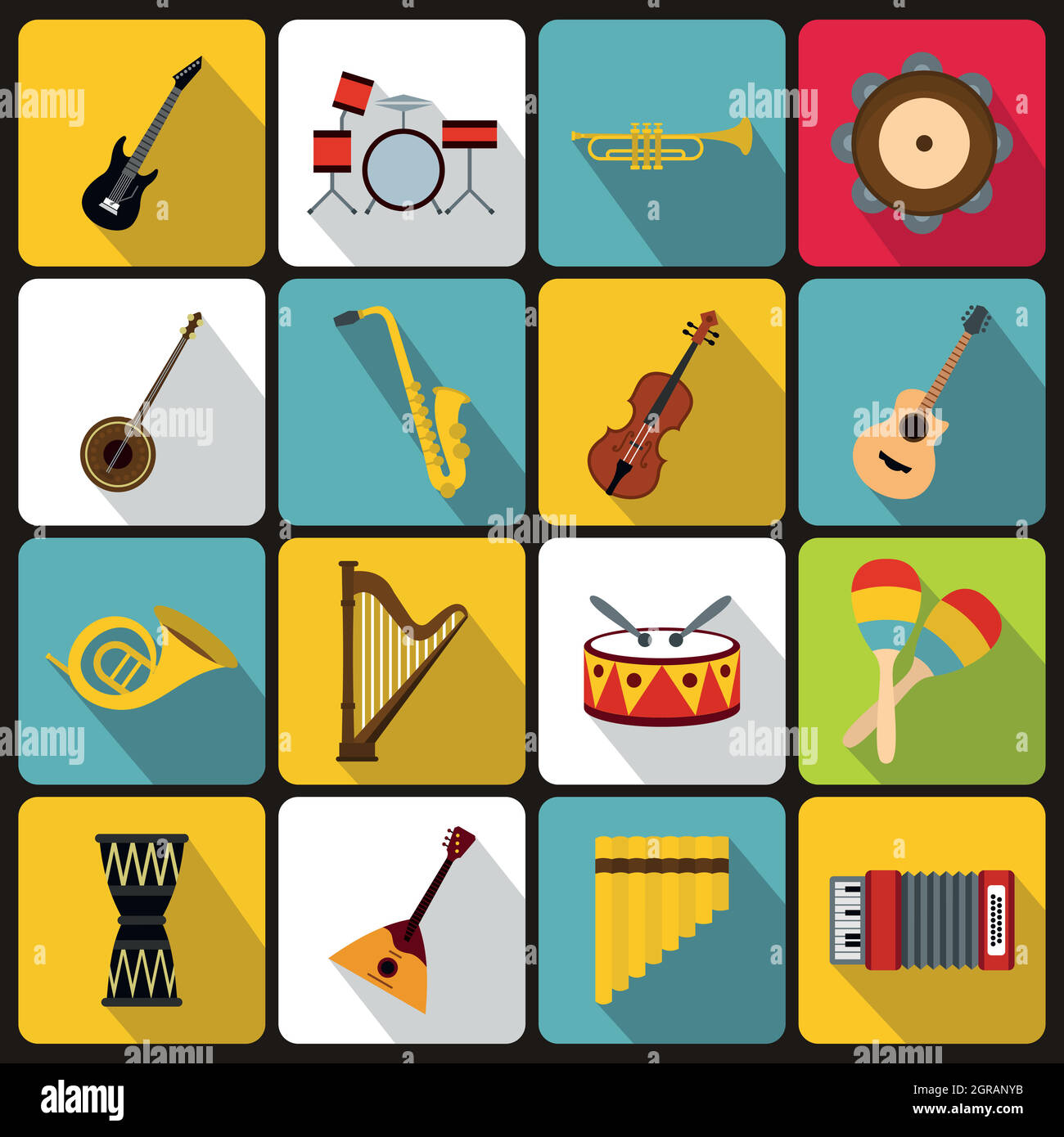 Musical instruments icons, flat style Stock Vector Image & Art - Alamy Musical instruments icons, flat style Stock Vector Image & Art - Alamy