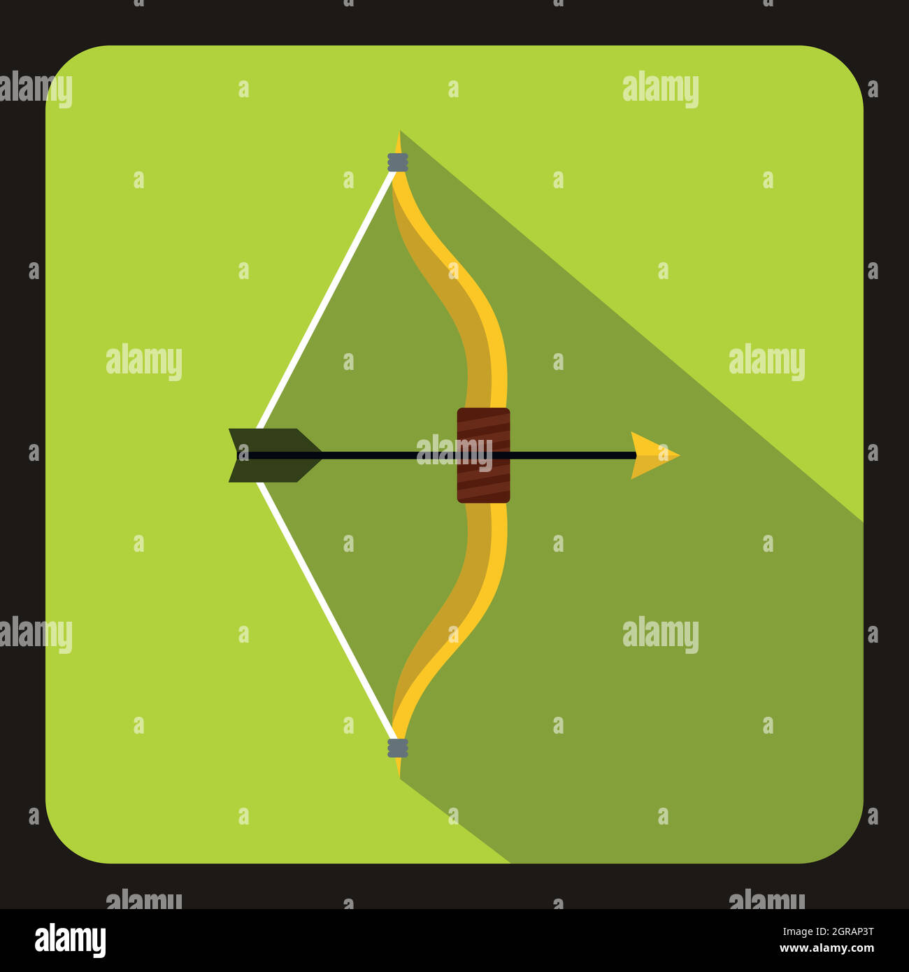 Hunting bow icon, flat style Stock Vector Image & Art - Alamy