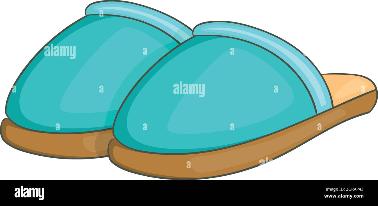 Home slippers icon, cartoon style Stock Vector Image & Art - Alamy