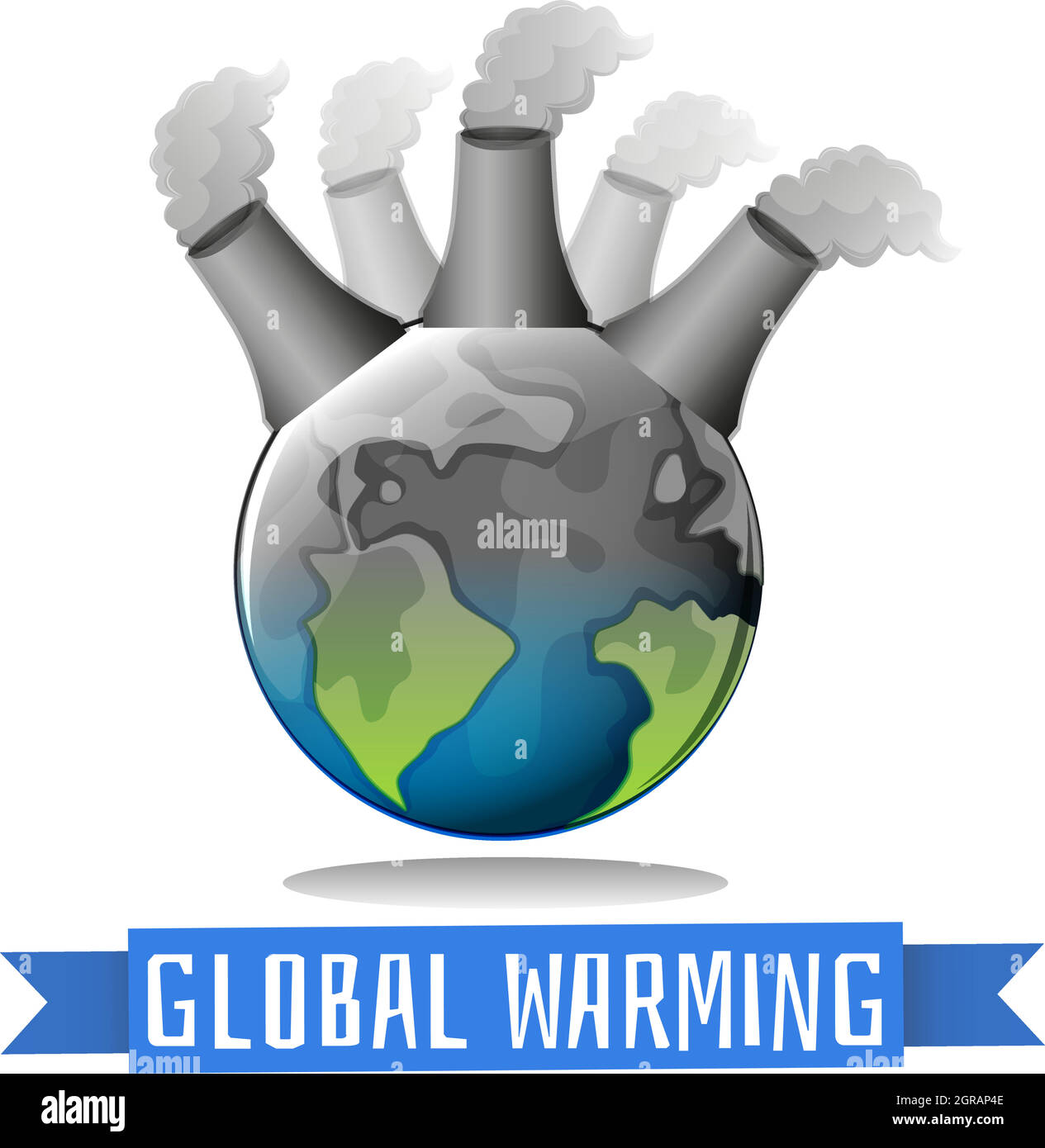 Drawing global warming greenhouse effect hi-res stock photography and ...