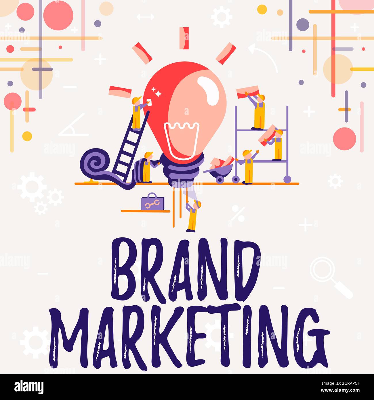 Conceptual caption Brand Marketing. Internet Concept Creating awareness ...