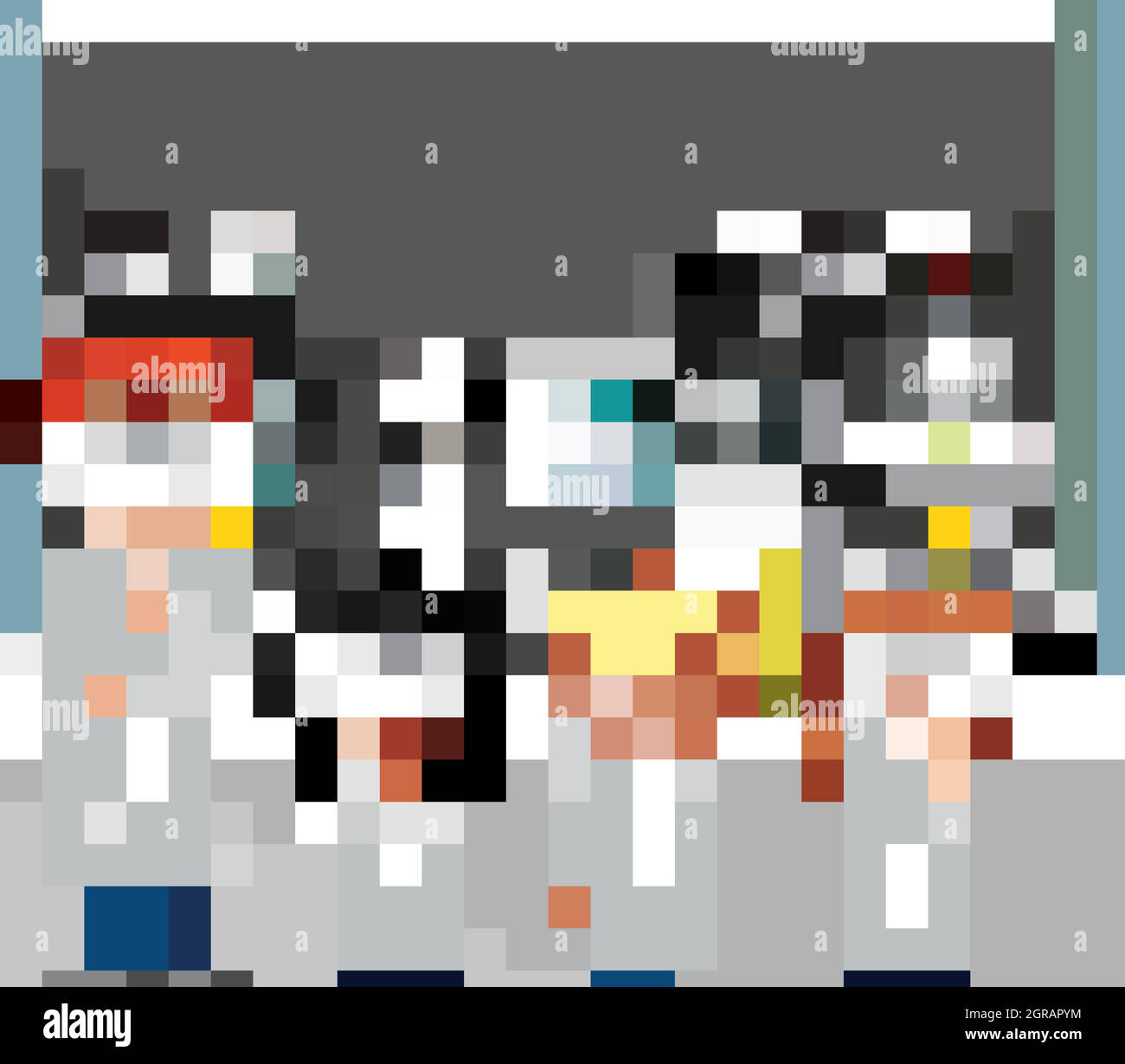 Boys students science lab Stock Vector Images - Alamy