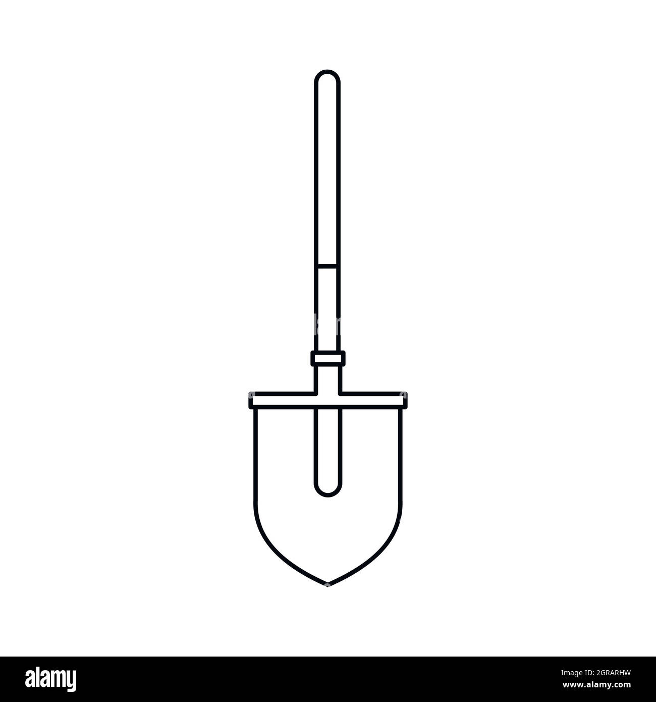 Shovel gardening tool in Stock Vector Images - Alamy