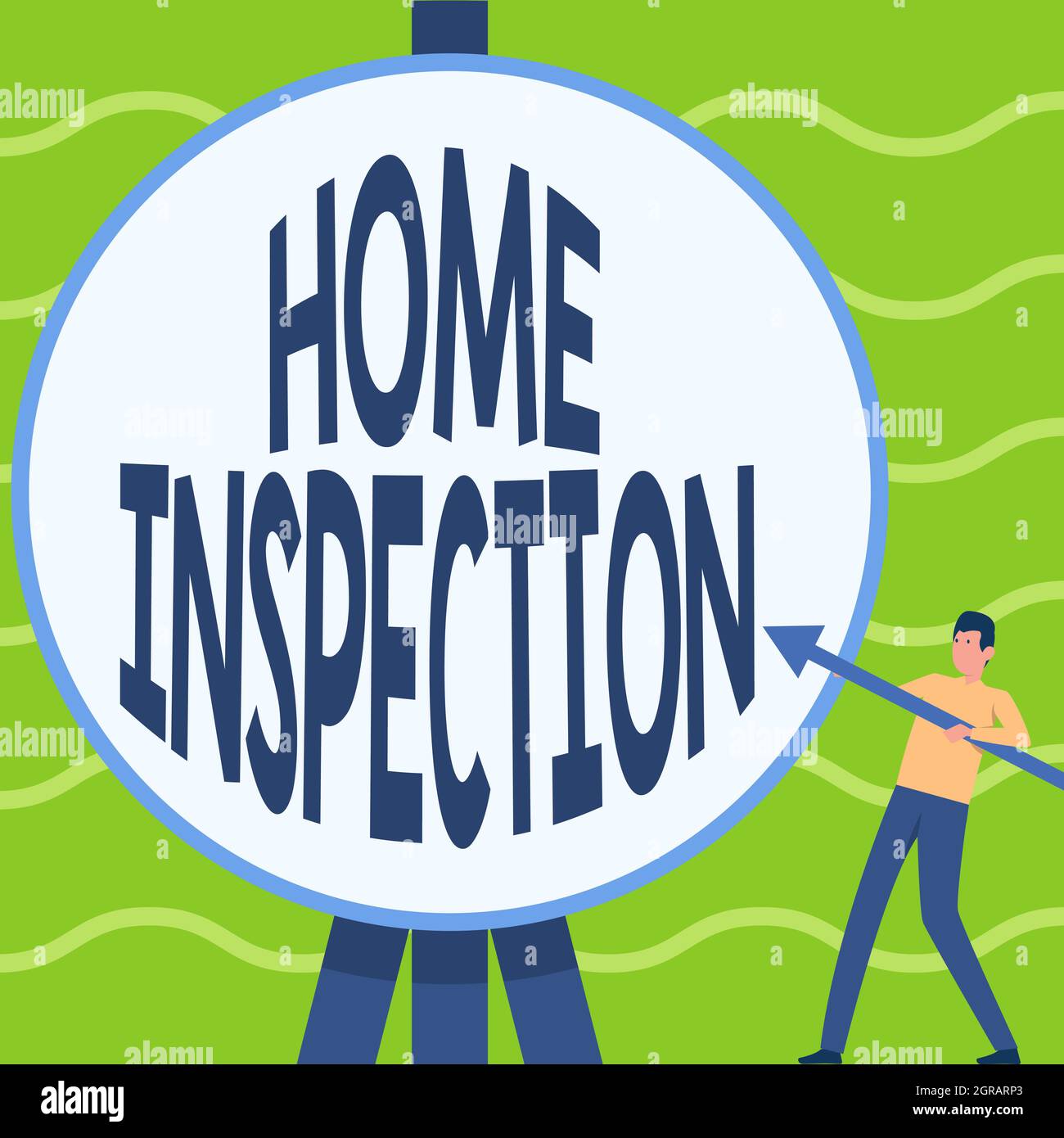Hand writing sign Home Inspection. Business showcase Examination of the ...