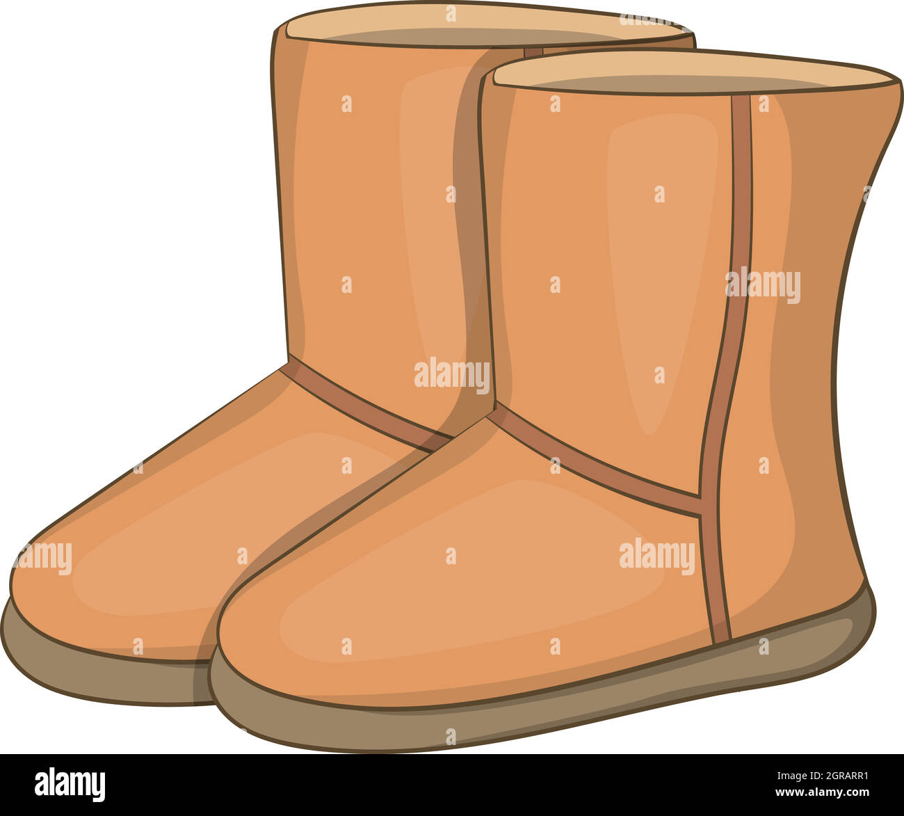 Winter boots illustration Stock Vector Images - Alamy