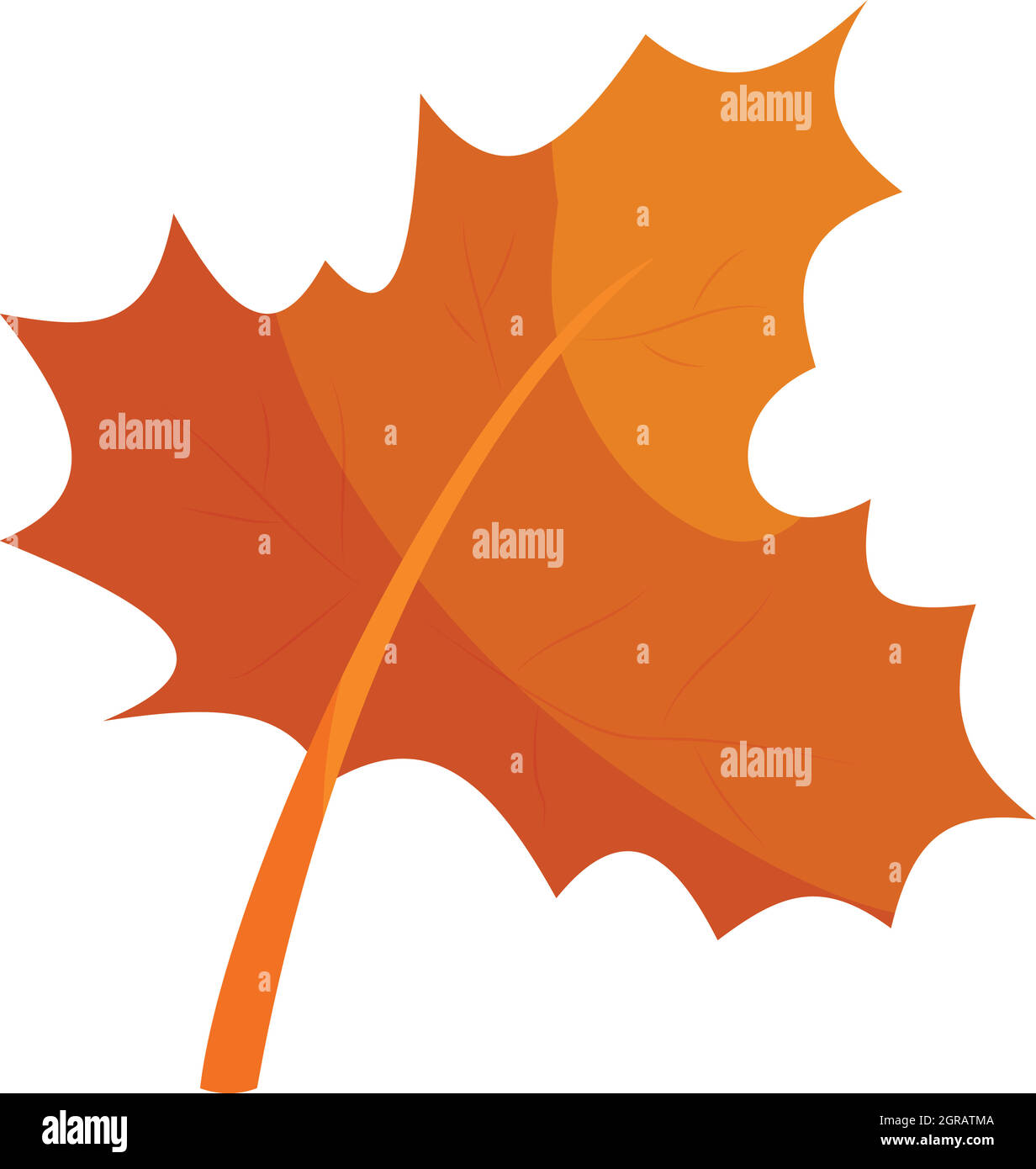 Autumn leave icon, cartoon style Stock Vector Image & Art - Alamy