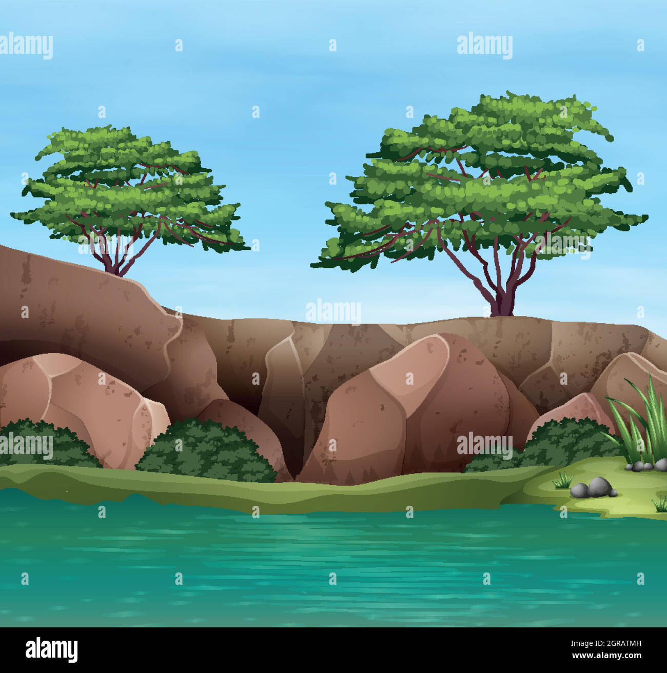 Beautiful green view city Stock Vector Images - Alamy