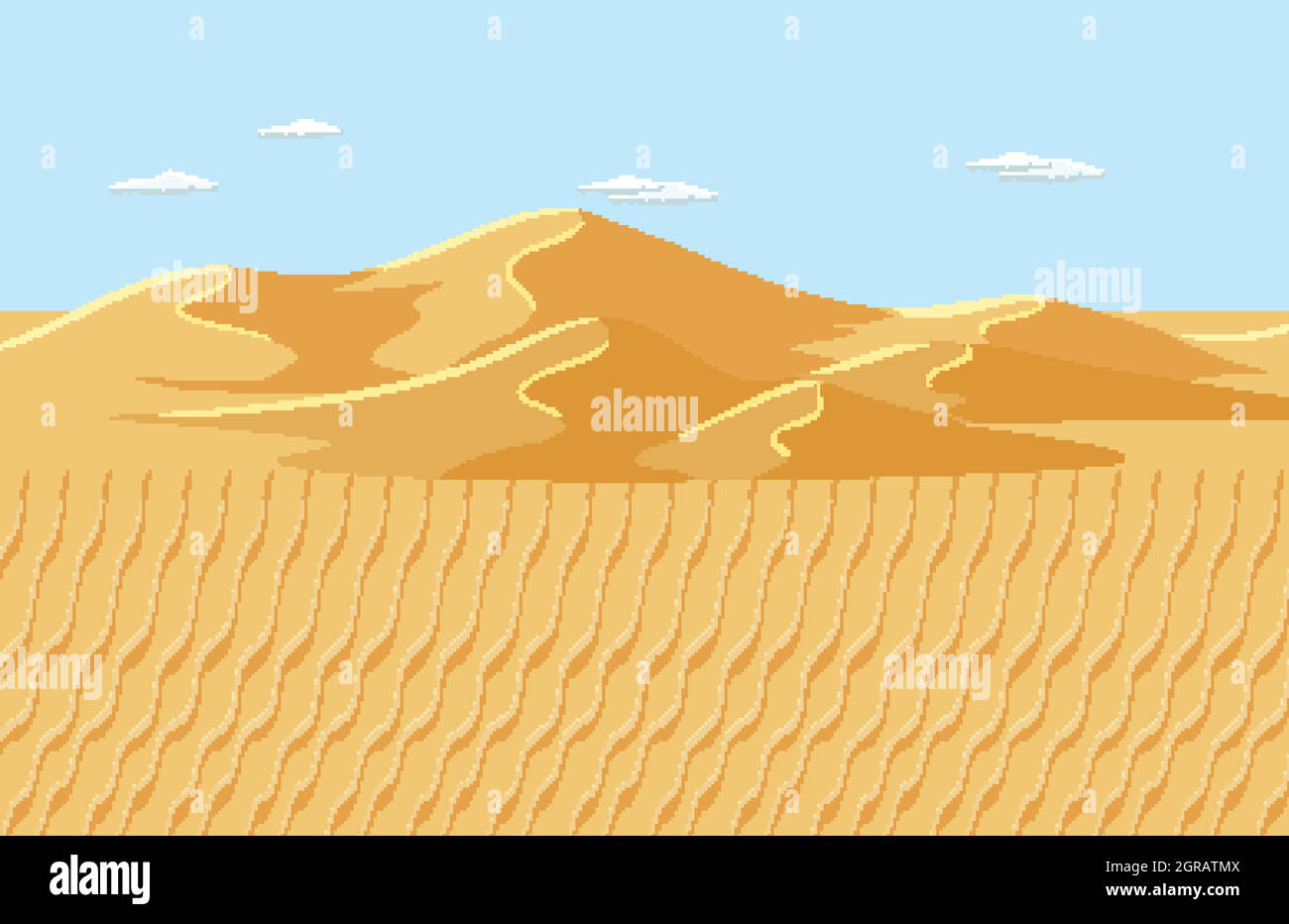 Blank desert landscape scene Stock Vector Image & Art - Alamy