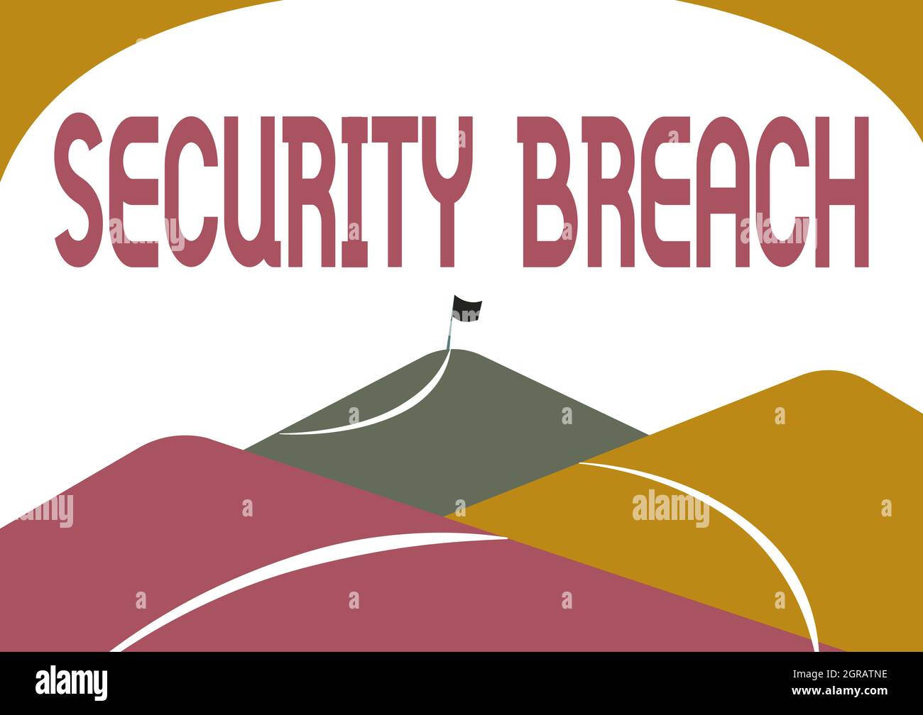 Text showing inspiration Security Breach. Word Written on incident that ...