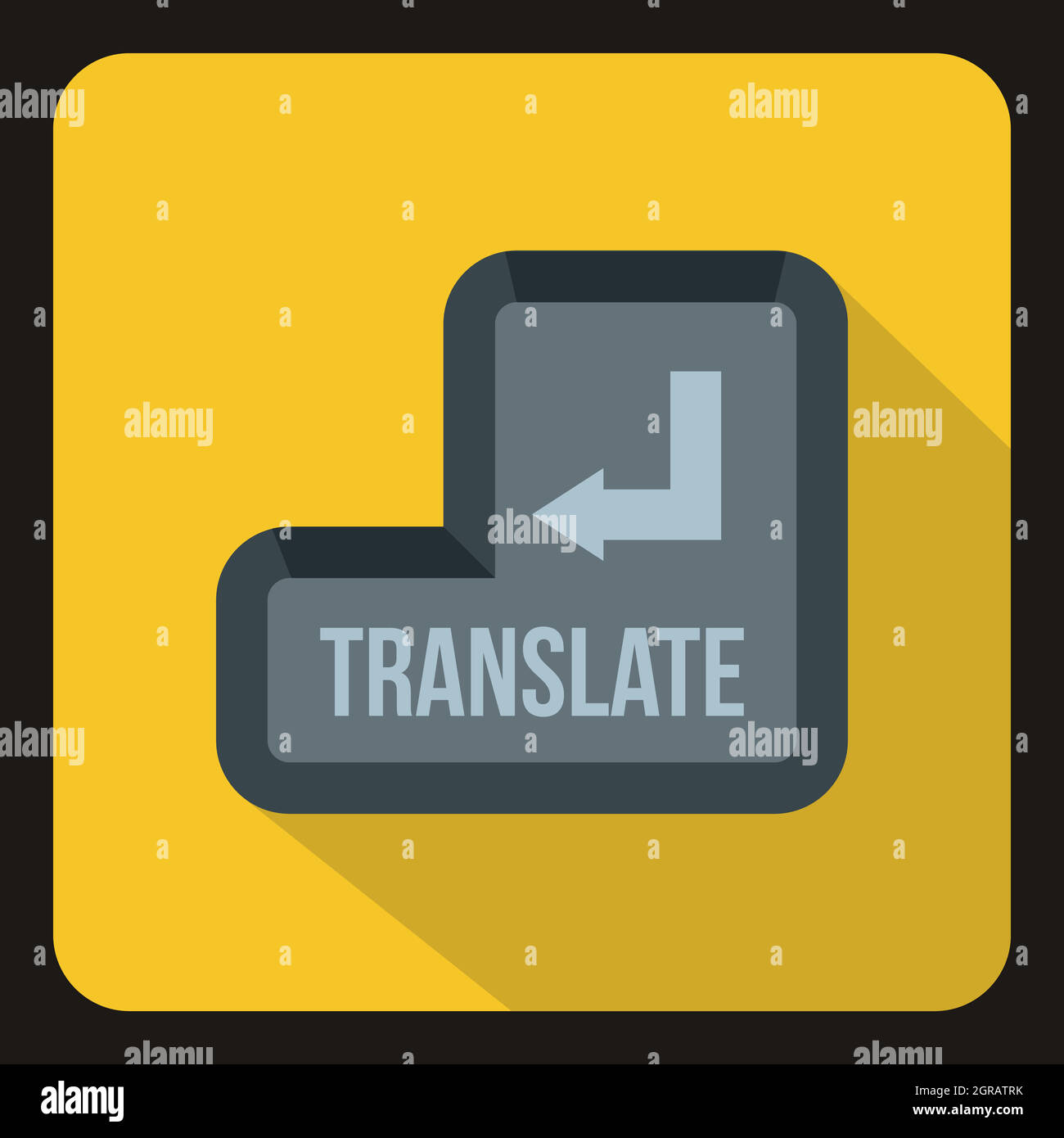 Translate button icon, flat style Stock Vector Image & Art - Alamy