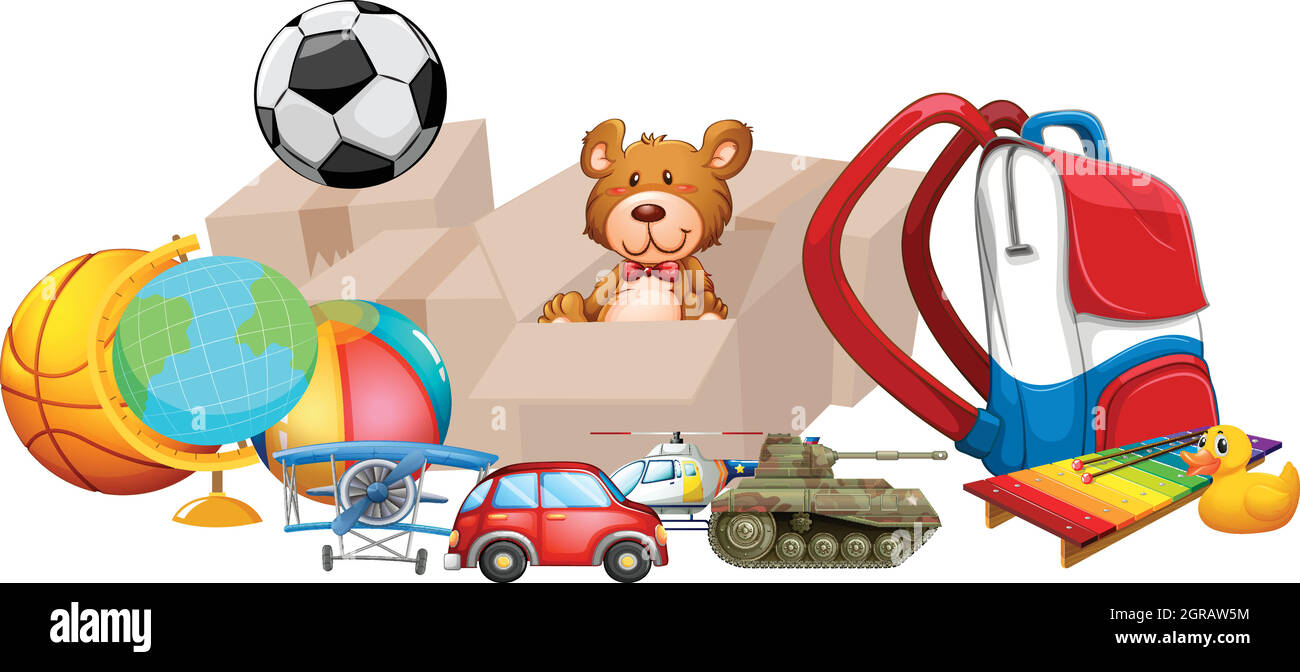 Toys in art Cut Out Stock Images & Pictures - Alamy