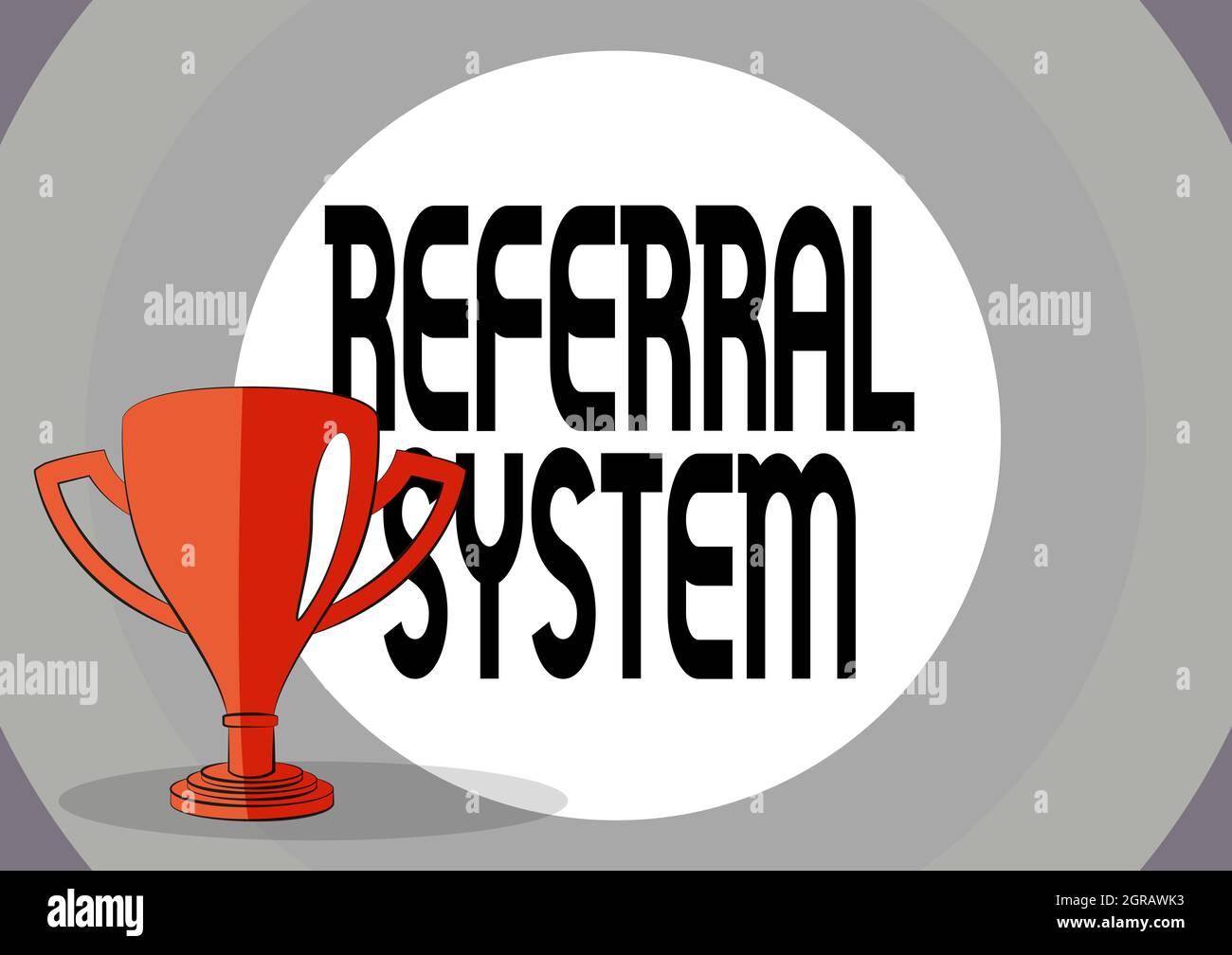 Text caption presenting Referral System. Business overview sending own ... Text caption presenting Referral System. Business overview sending own ...