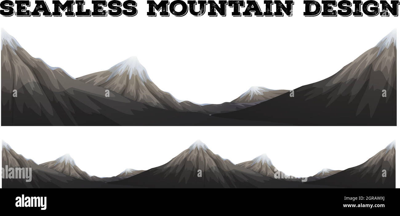 Landscape hills mountain range Stock Vector Images - Alamy