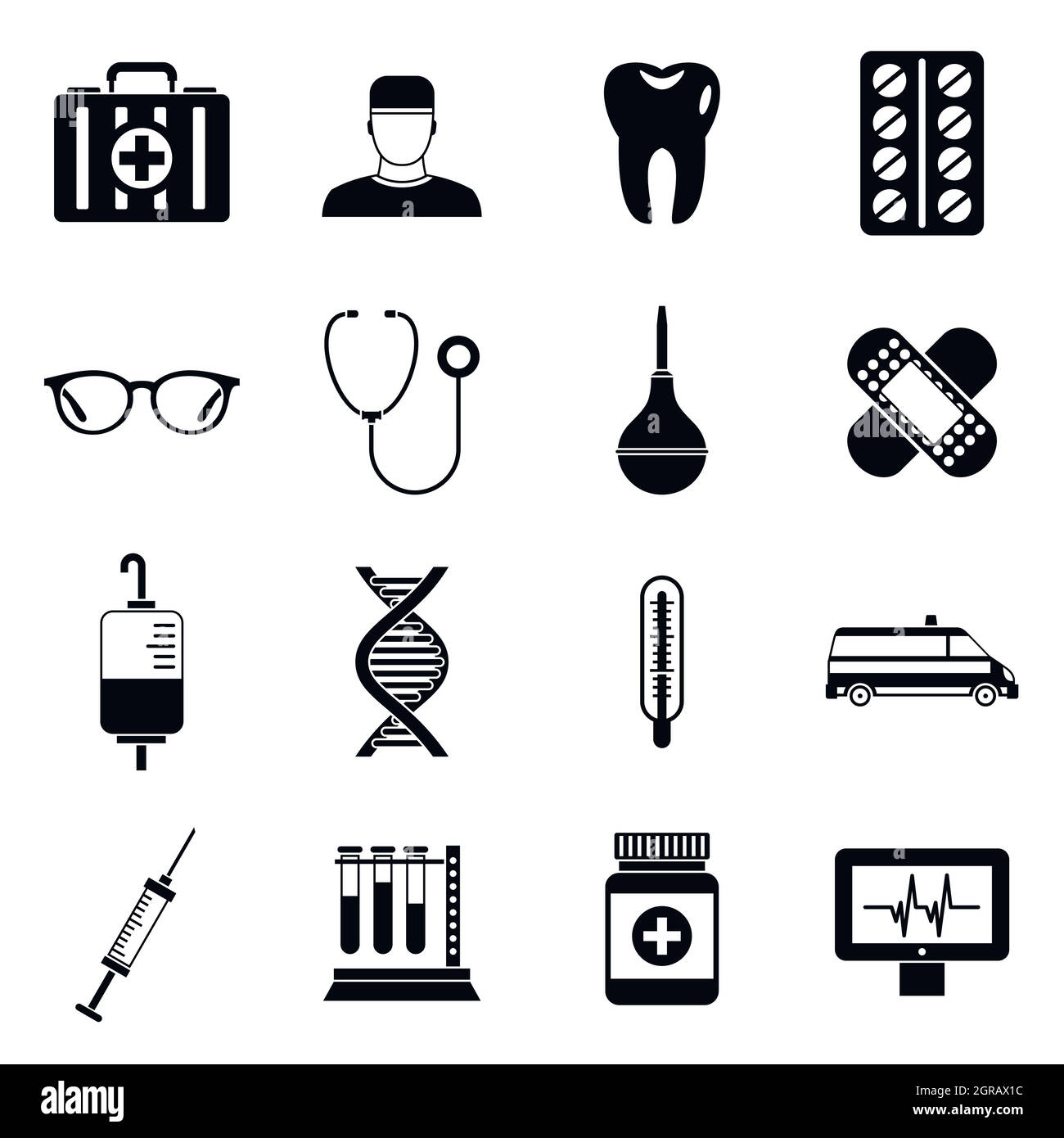 Medicine stethoscope tube Stock Vector Images - Alamy