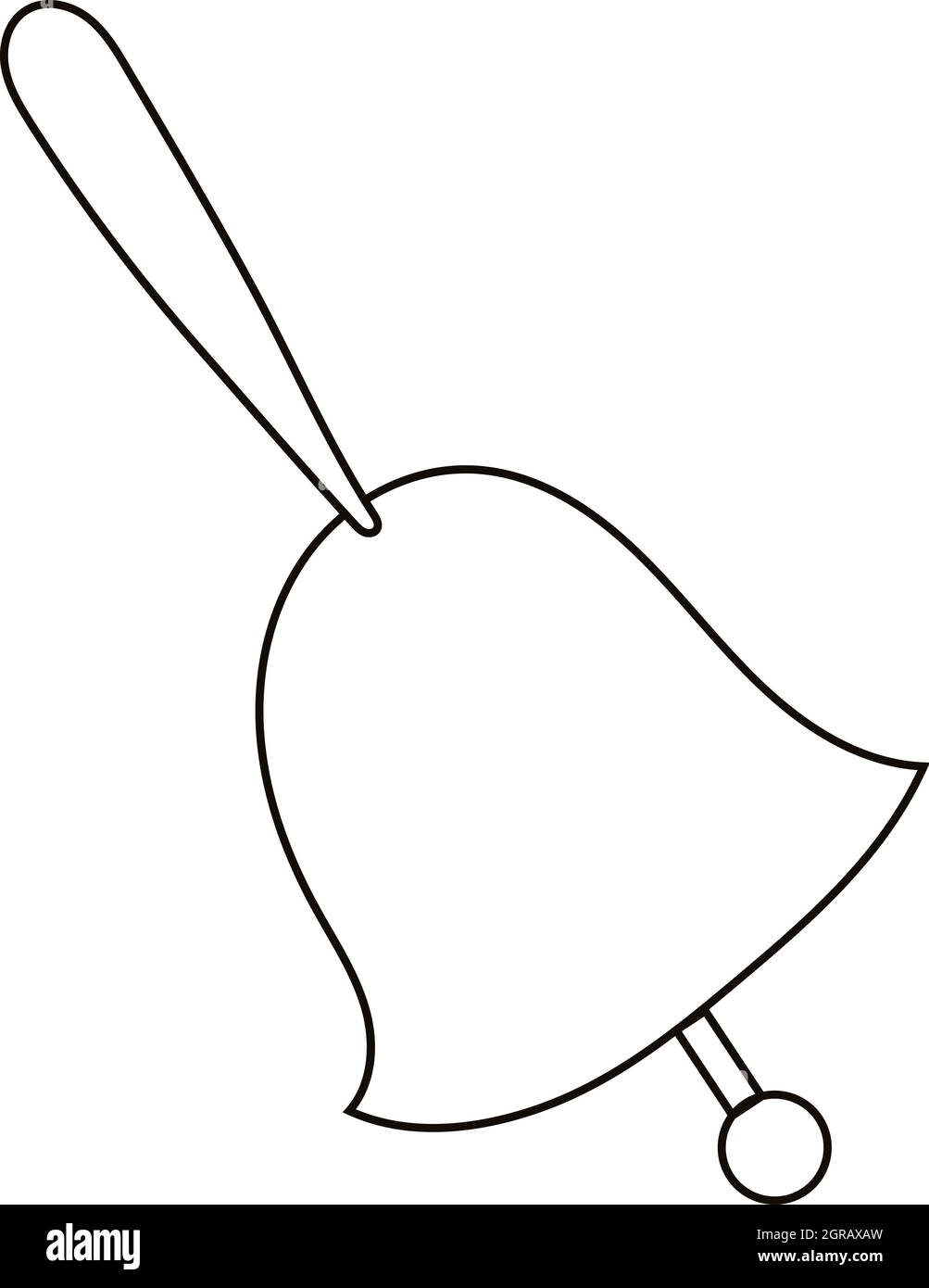 Bell icon, outline style Stock Vector Image & Art - Alamy