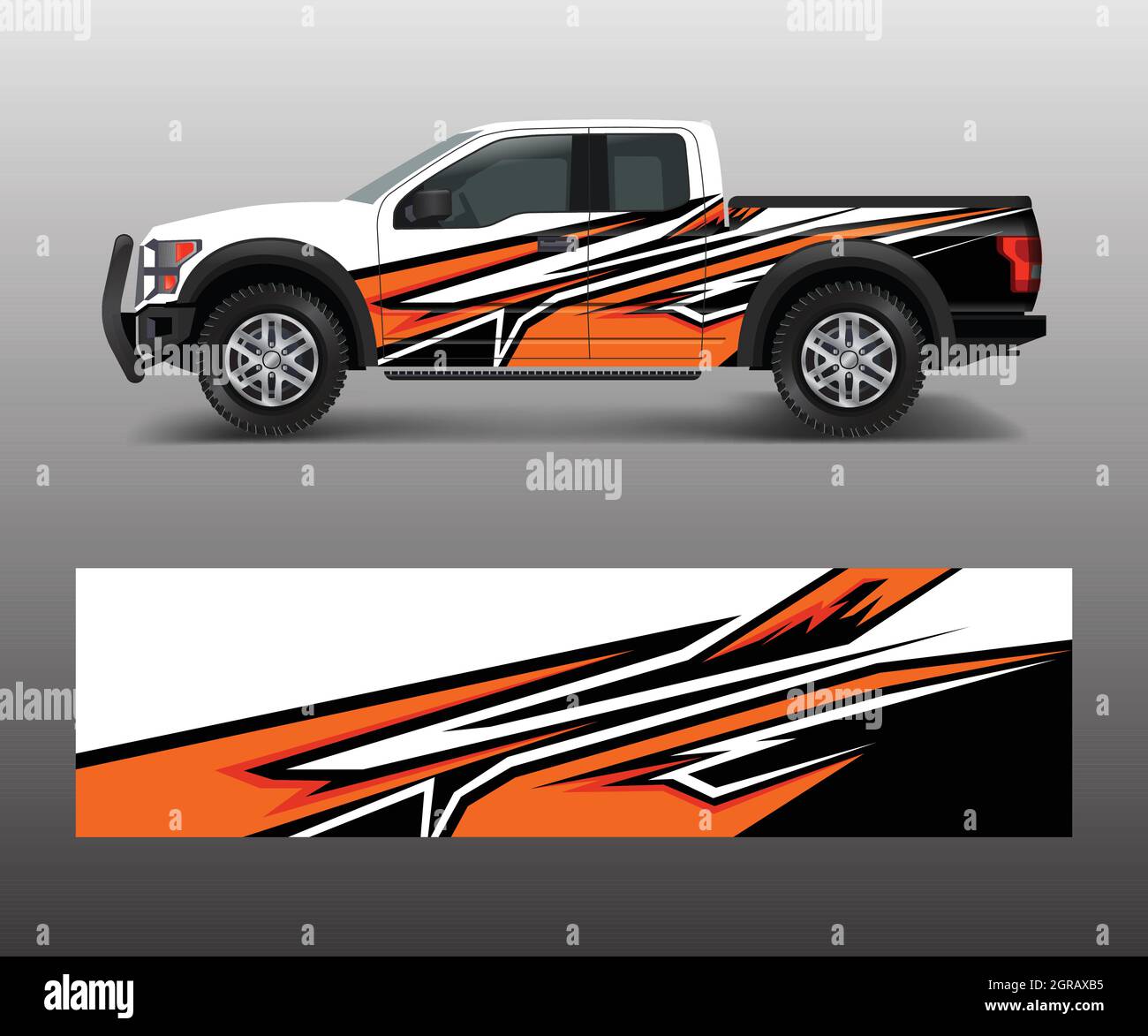 Truck And Vehicle car racing graphic for wrap and vinyl sticker Stock ...