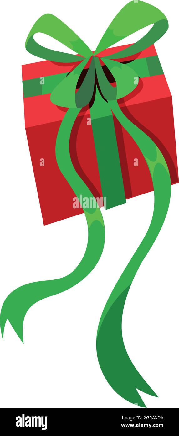 Gift box red green Stock Vector Images - Alamy